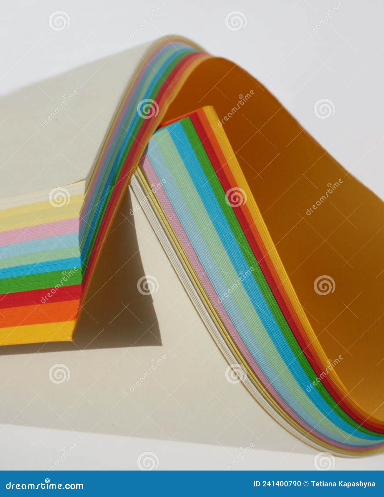Unusual Composition of Colored Paper, Bright Colors on a White ...