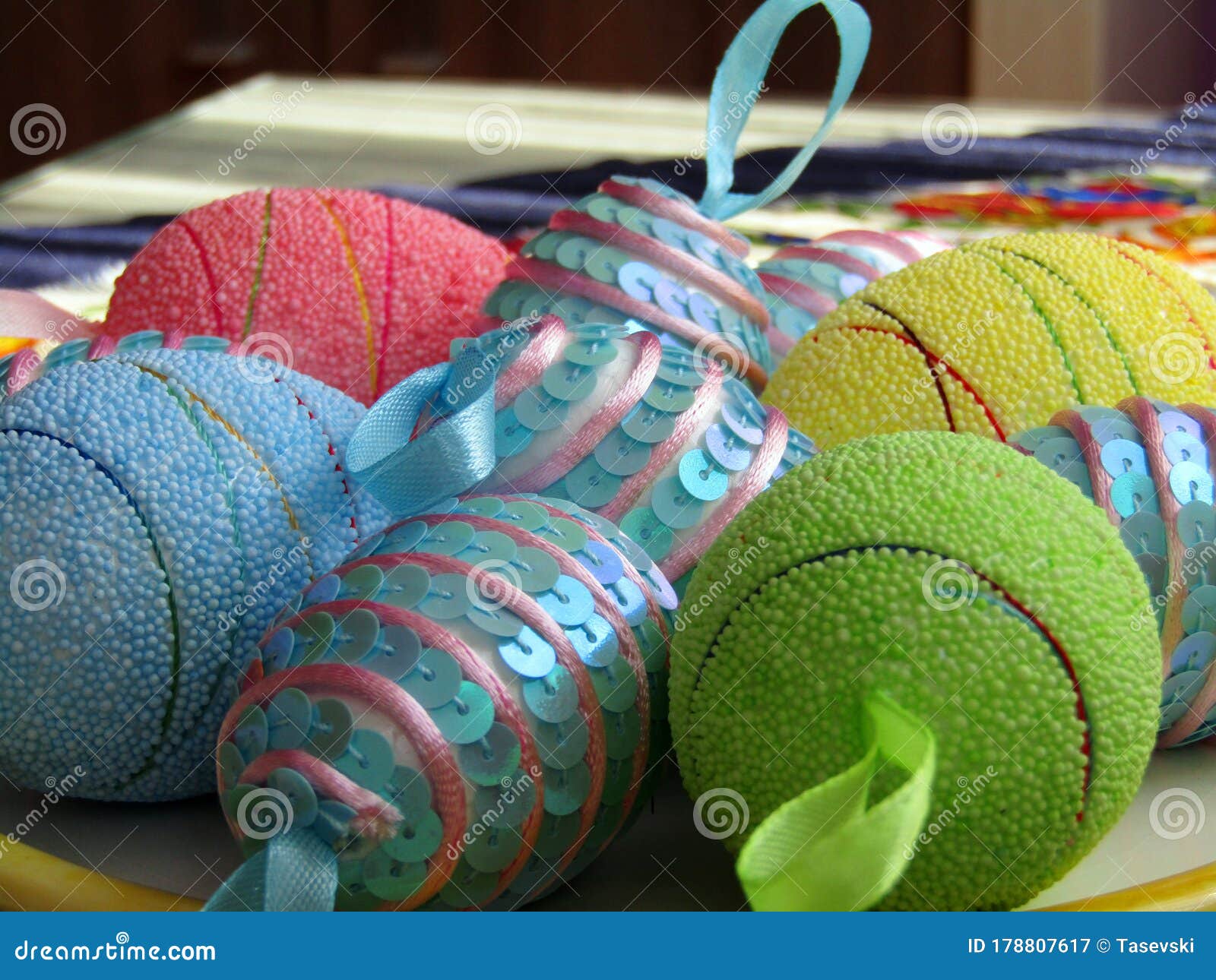 Unusual Decorative Easter Eggs Stock Image - Image of card, collection ...