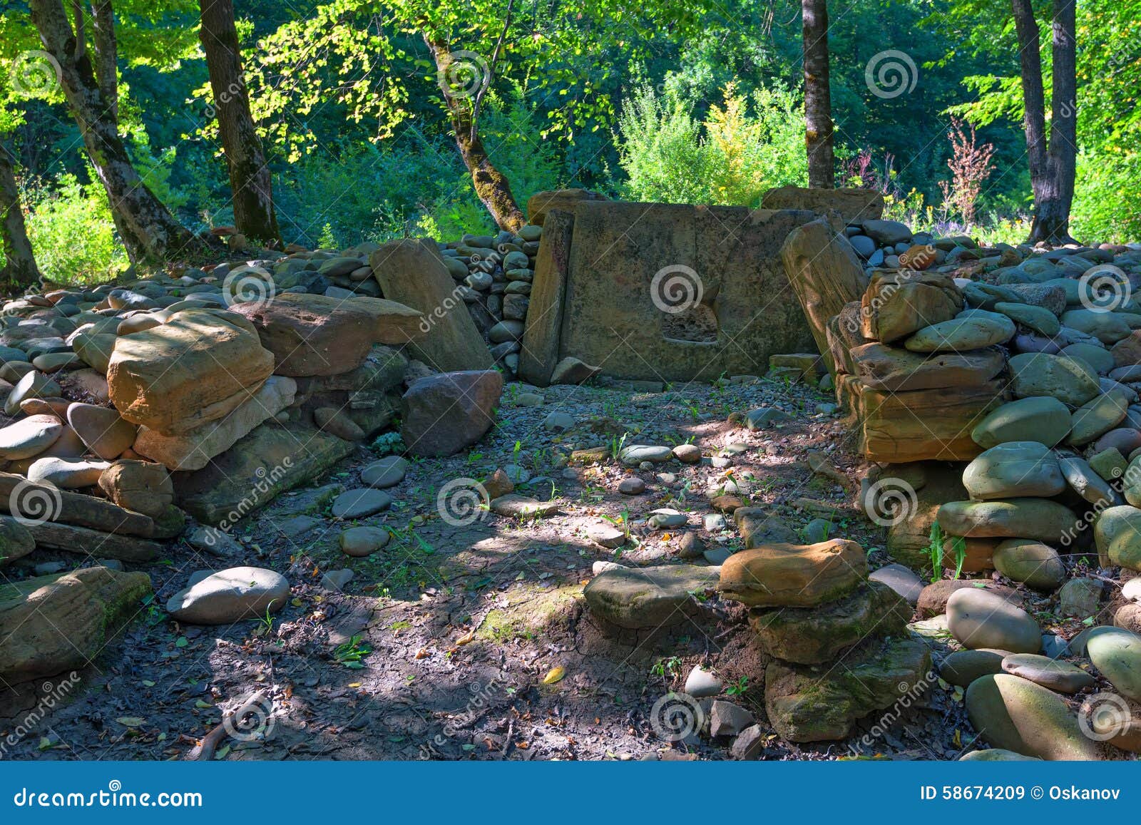 Unusual dolmen stock image. Image of europe, locations - 58674209