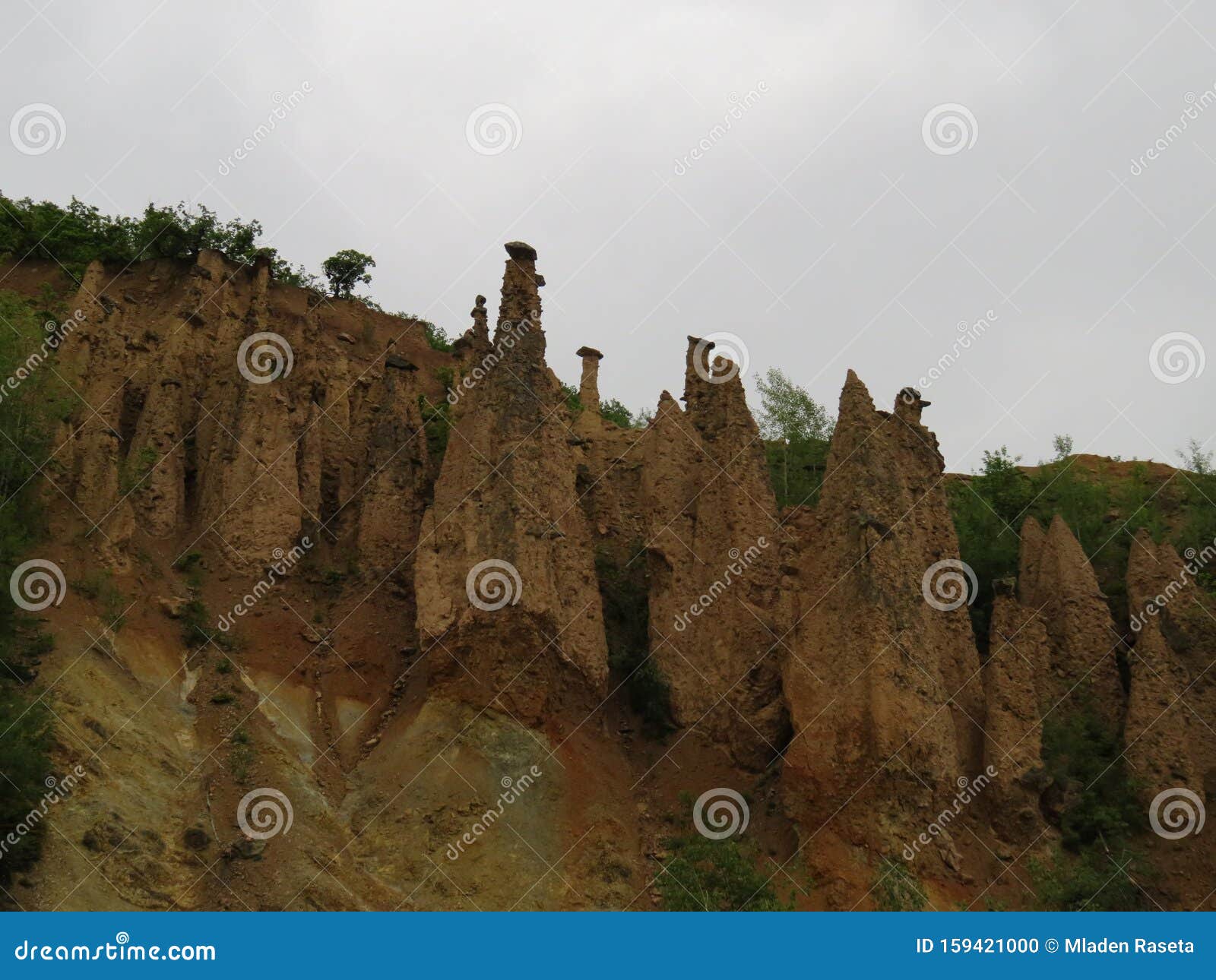 Unusual Geological Formations Earth Elevations with Rocks at the Top ...