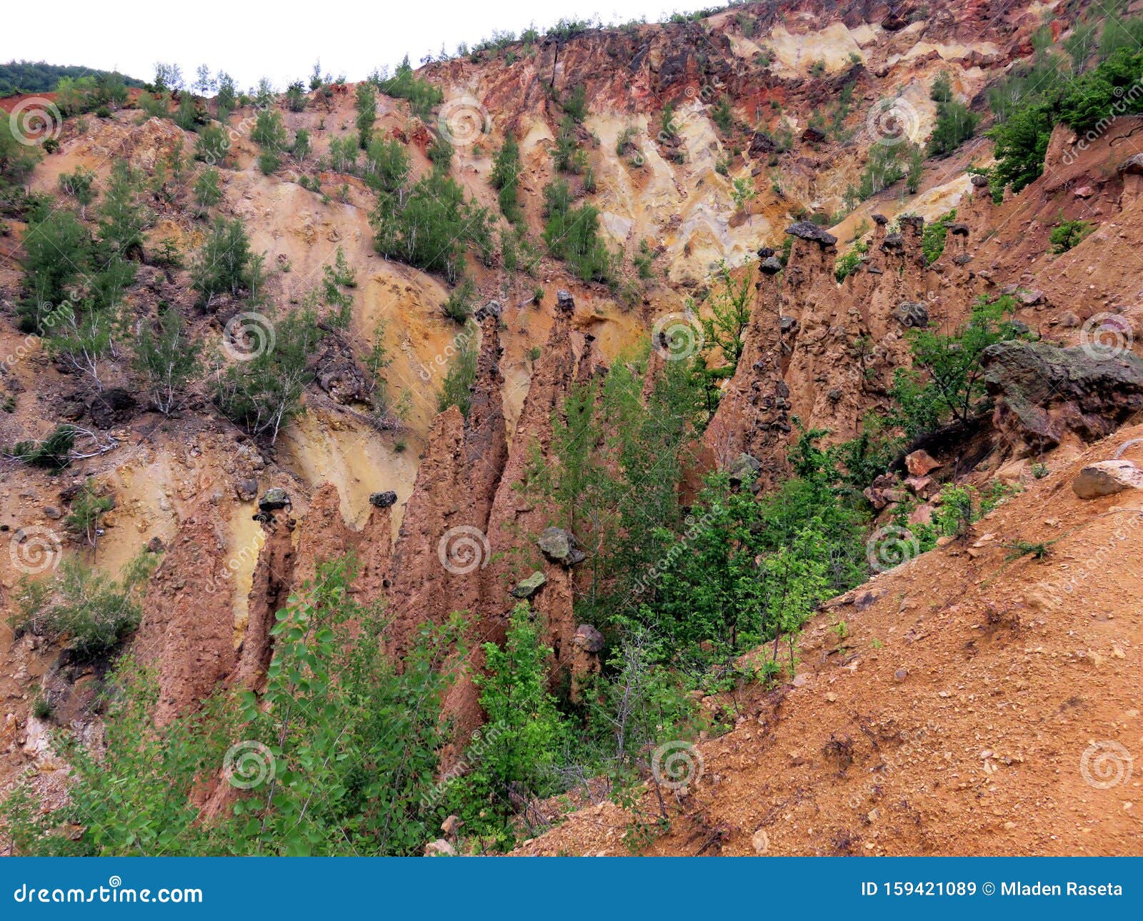 Unusual Geological Formations Earth Elevations with Rocks at the Top ...
