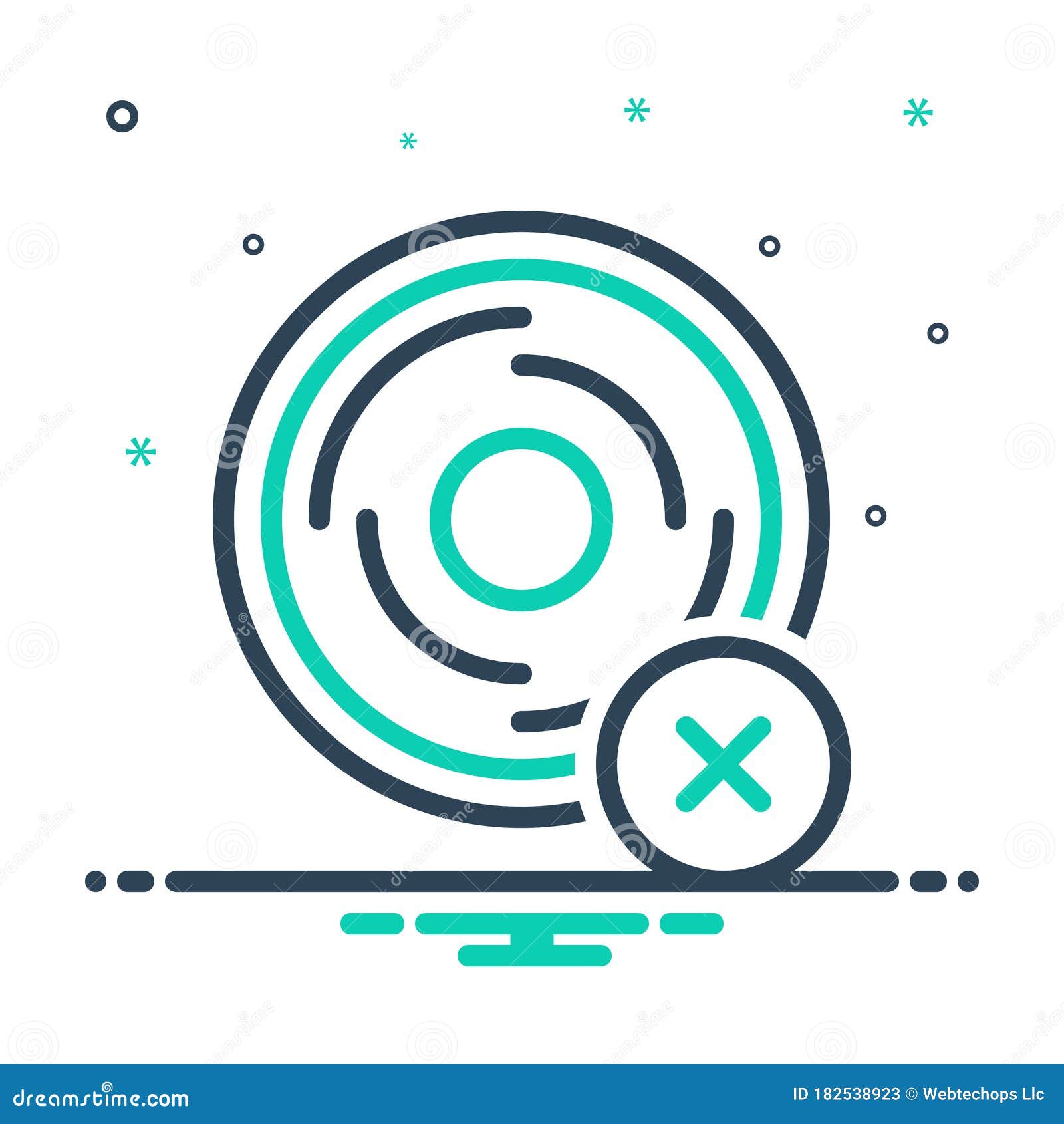 Mix Icon for Unusual, Atypical and Unwonted Stock Vector - Illustration ...