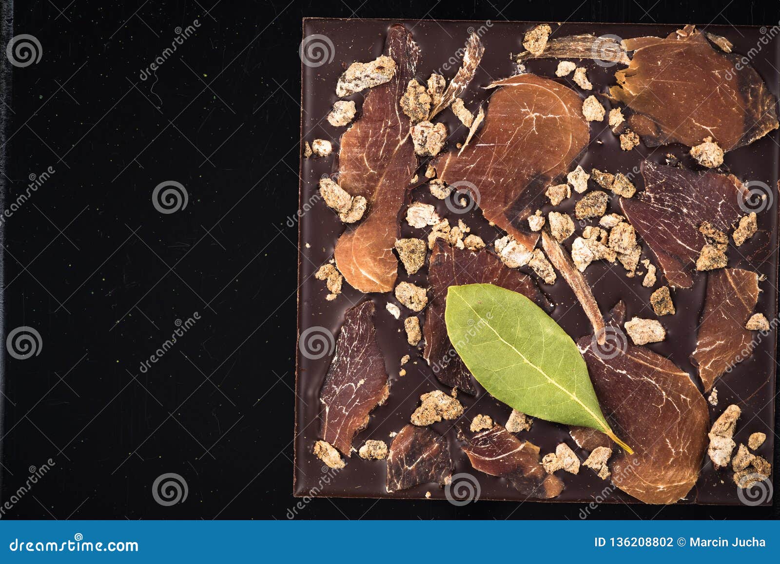 Unusual Ingredients in Handmade Artisan Chocolate Stock Photo - Image ...