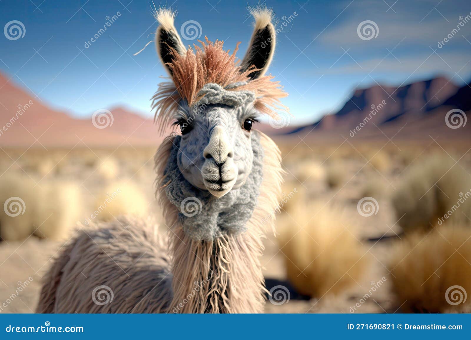 Unusual looking llama stock illustration. Illustration of colombia ...