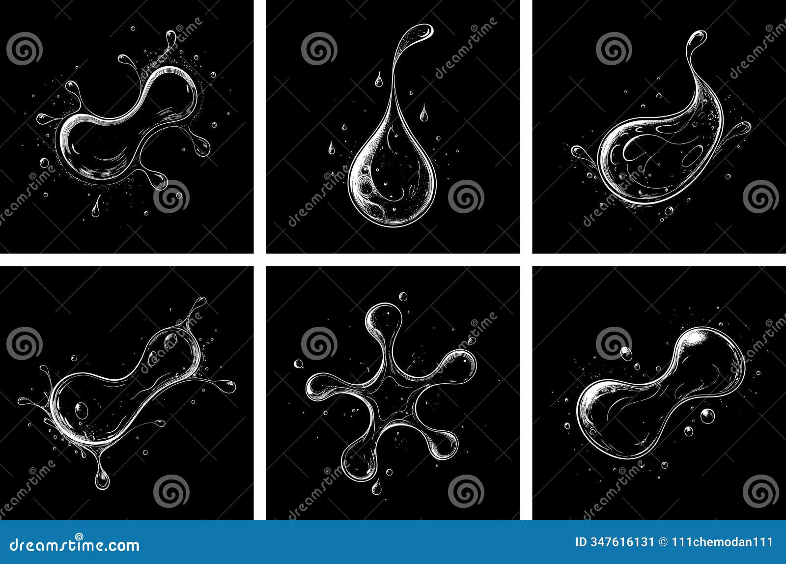 Unusual Monochromatic Water Form Flowing with Dreamlike Amoeba Patterns ...