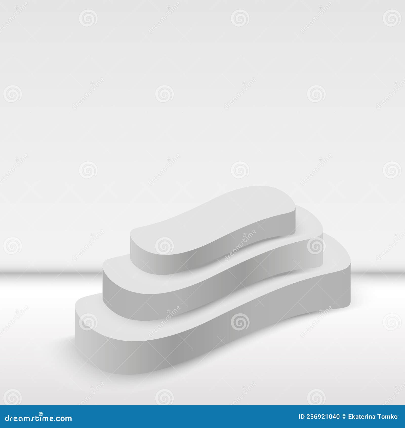 Unusual Podium Shape. Original Layout. Abstract. Eps 10 Stock Vector ...