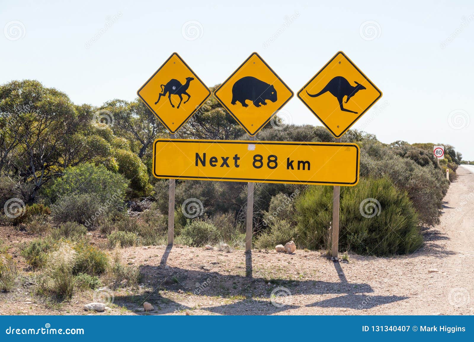 Unusual Road Sign in Outback Australia Stock Image - Image of plainin ...