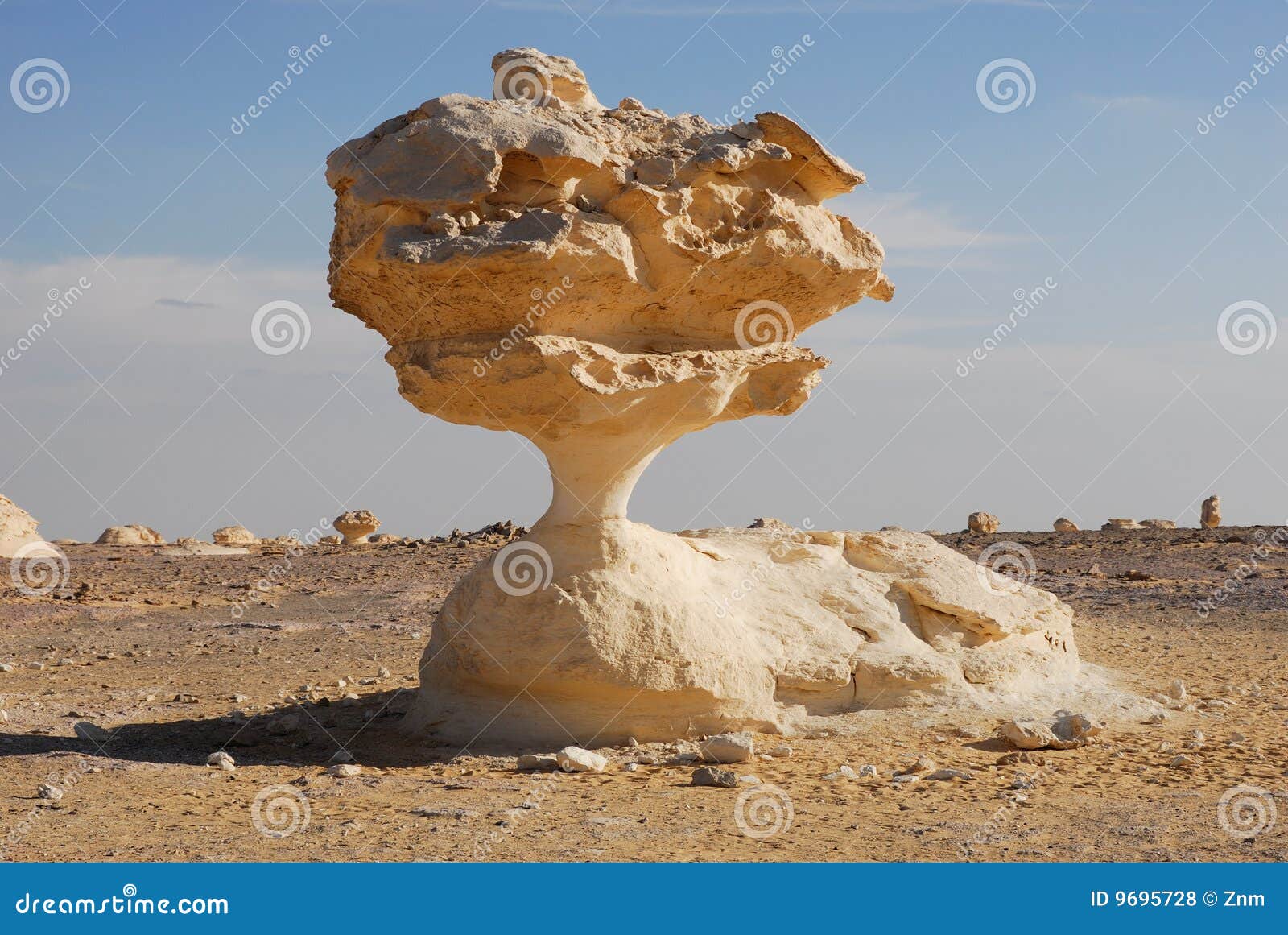 Unusual rock in the desert stock photo. Image of barren - 9695728