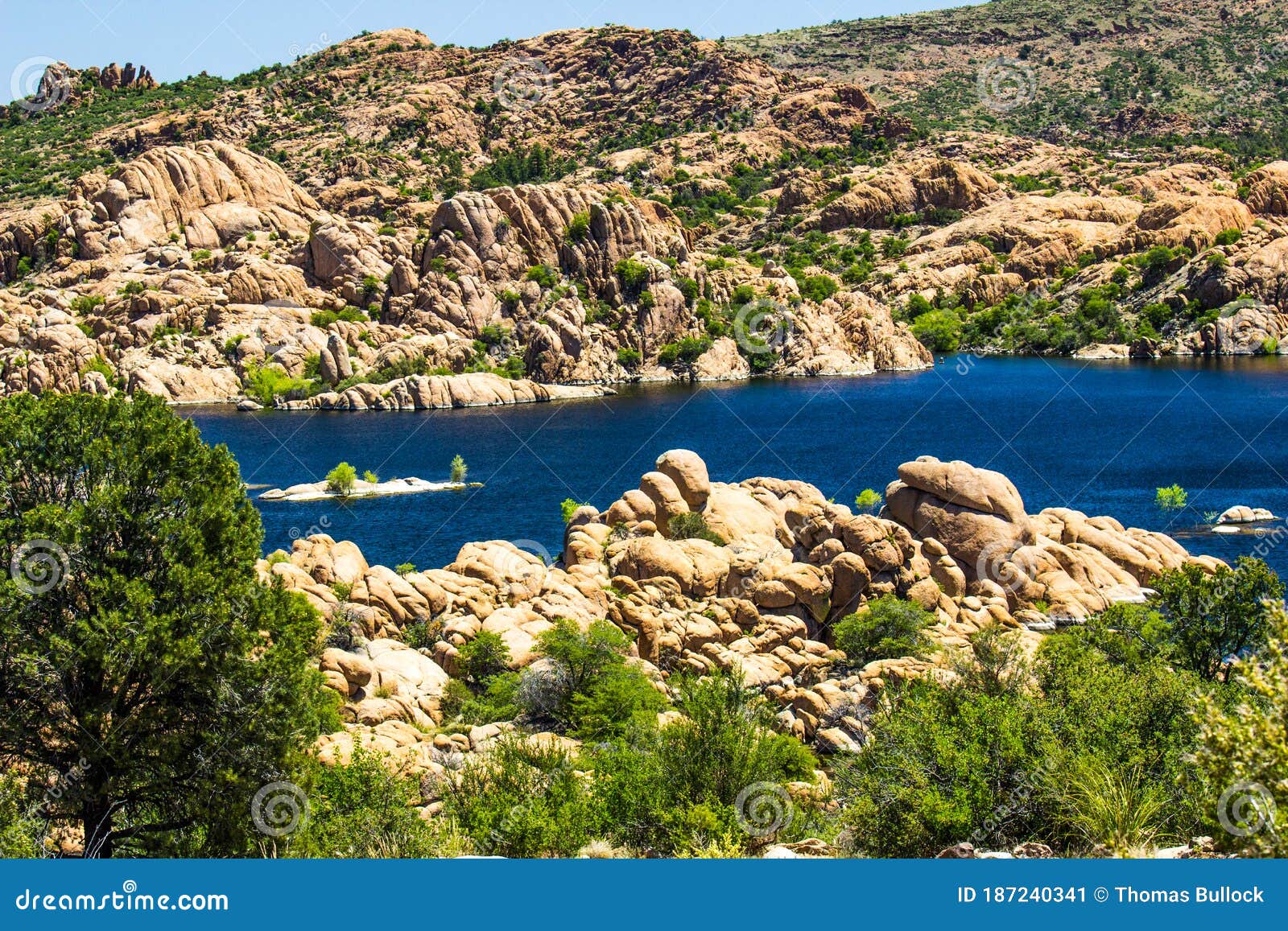 Unusual Rock Formations Around Mountain Lake Stock Image - Image of ...