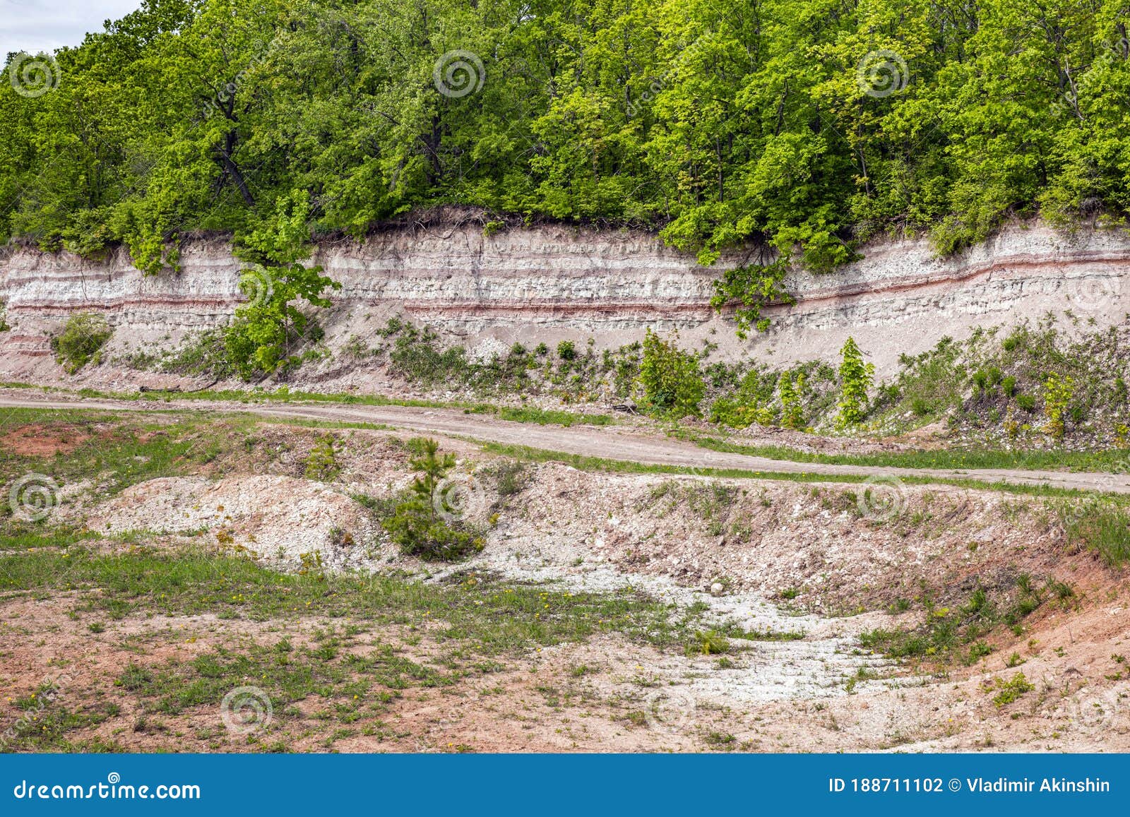 Unusual Rock Formations in the Form of Multi-colored Layers of Rocks ...