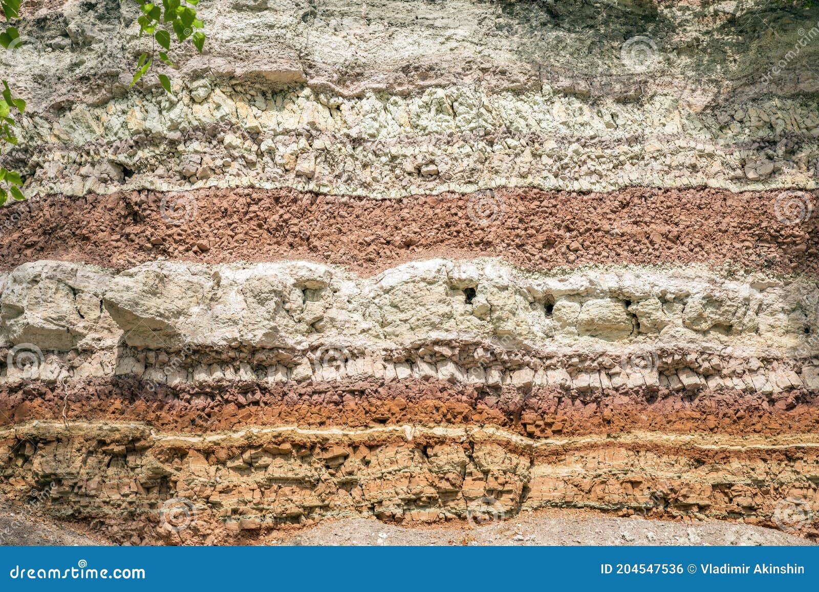 Unusual Rock Formations in the Form of Multi-colored Layers of Rocks ...