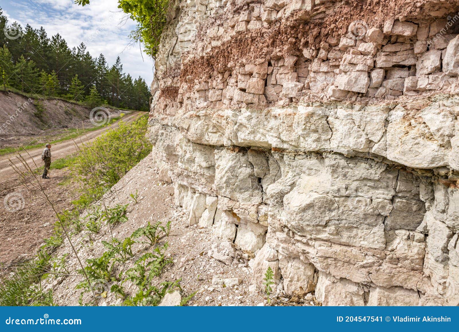 Unusual Rock Formations in the Form of Multi-colored Layers of Rocks ...