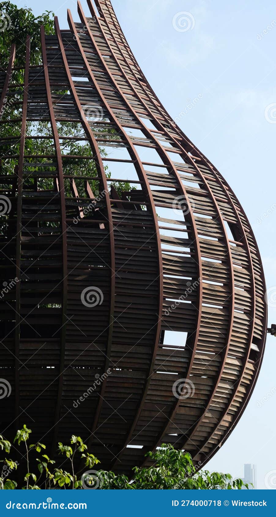 An Unusual Structure that Has Been Erected To Look Like a Fruit Tree ...