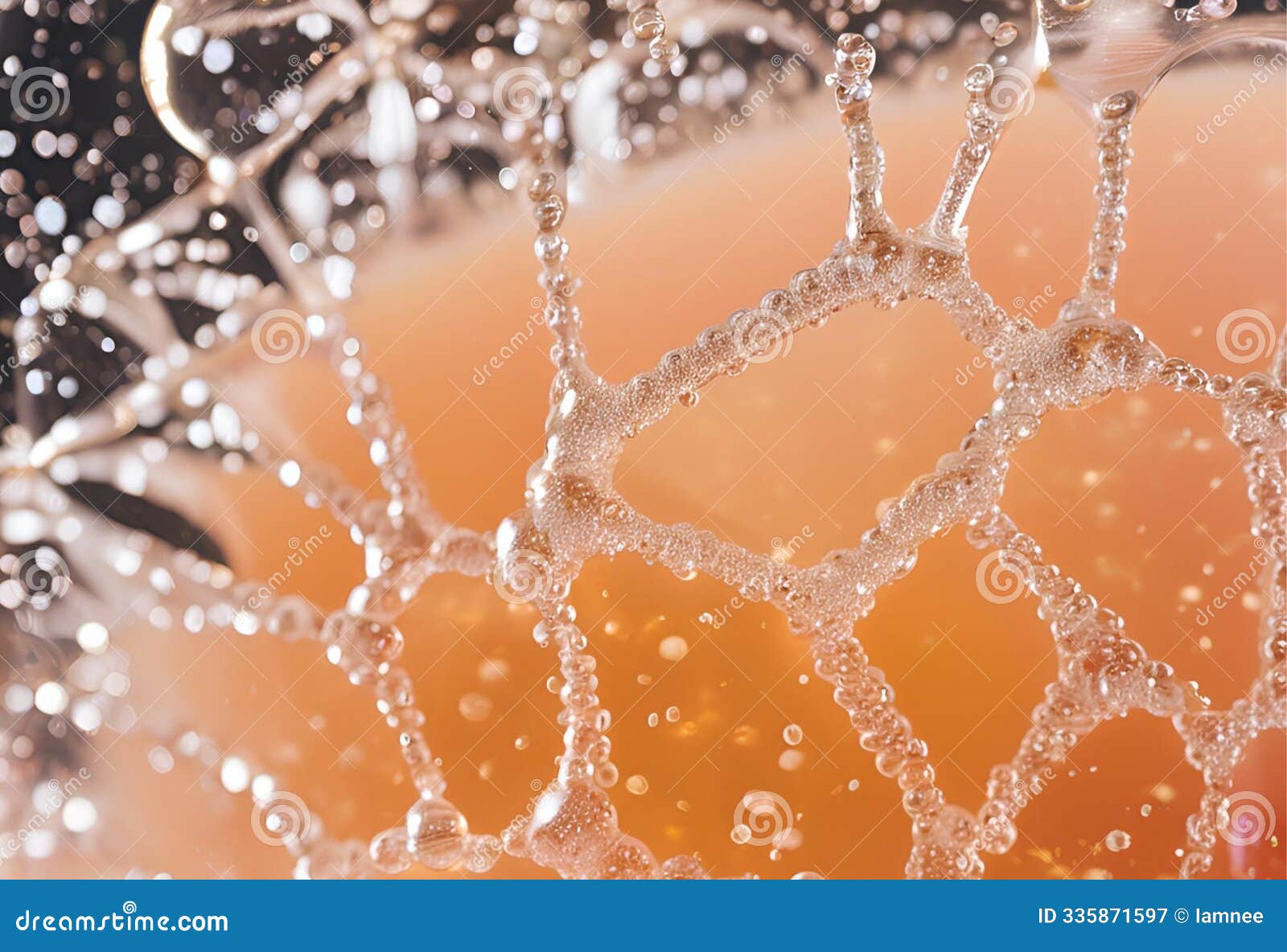 Unusual Water Bubbles Form Unique Shapes.AI Generated Stock ...