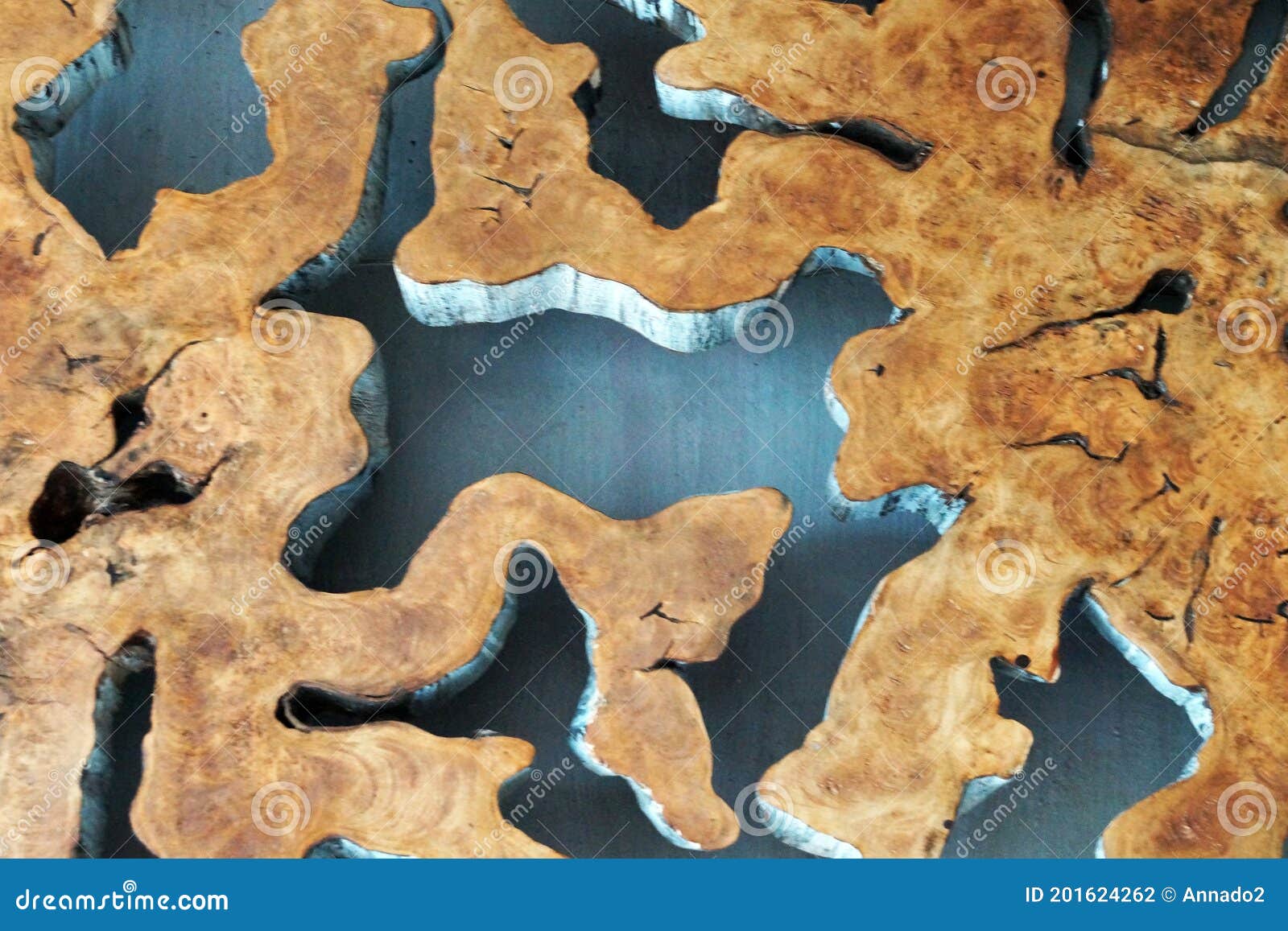 Unusual Wood Texture Closeup Photo. White Timber With Swirls On Green ...