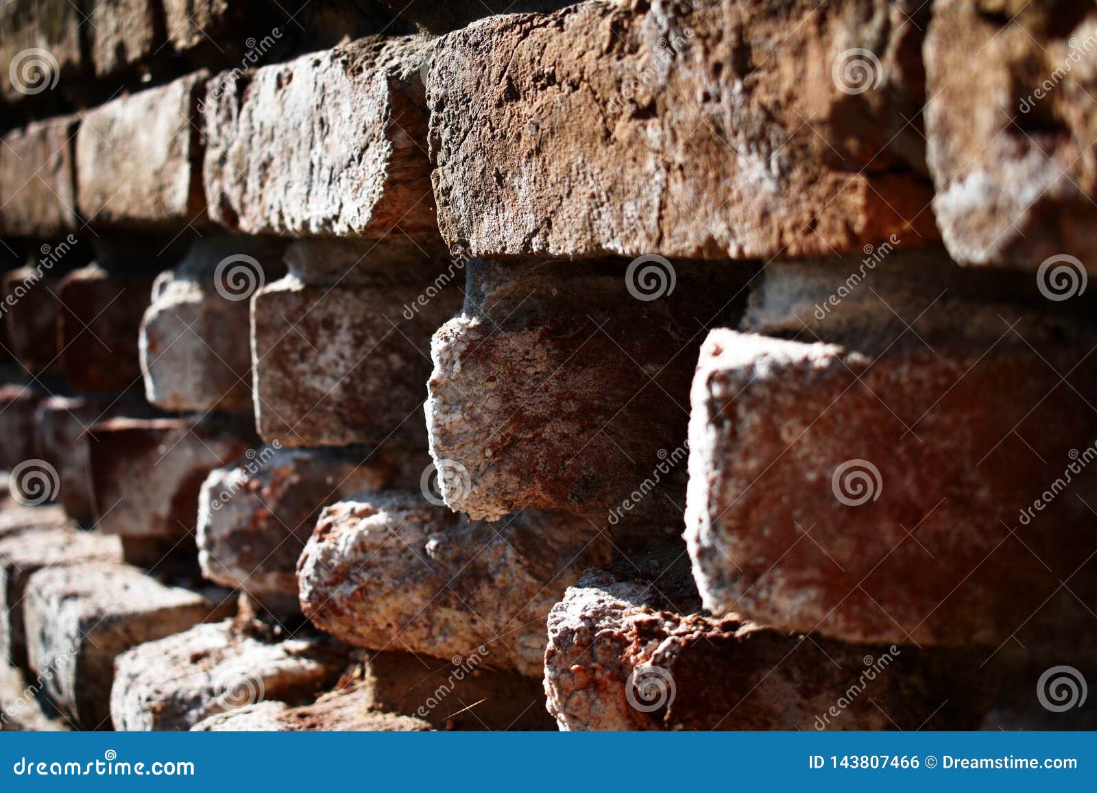 Unusually Stacked Bricks in the Wall Stock Photo - Image of wall, angle ...