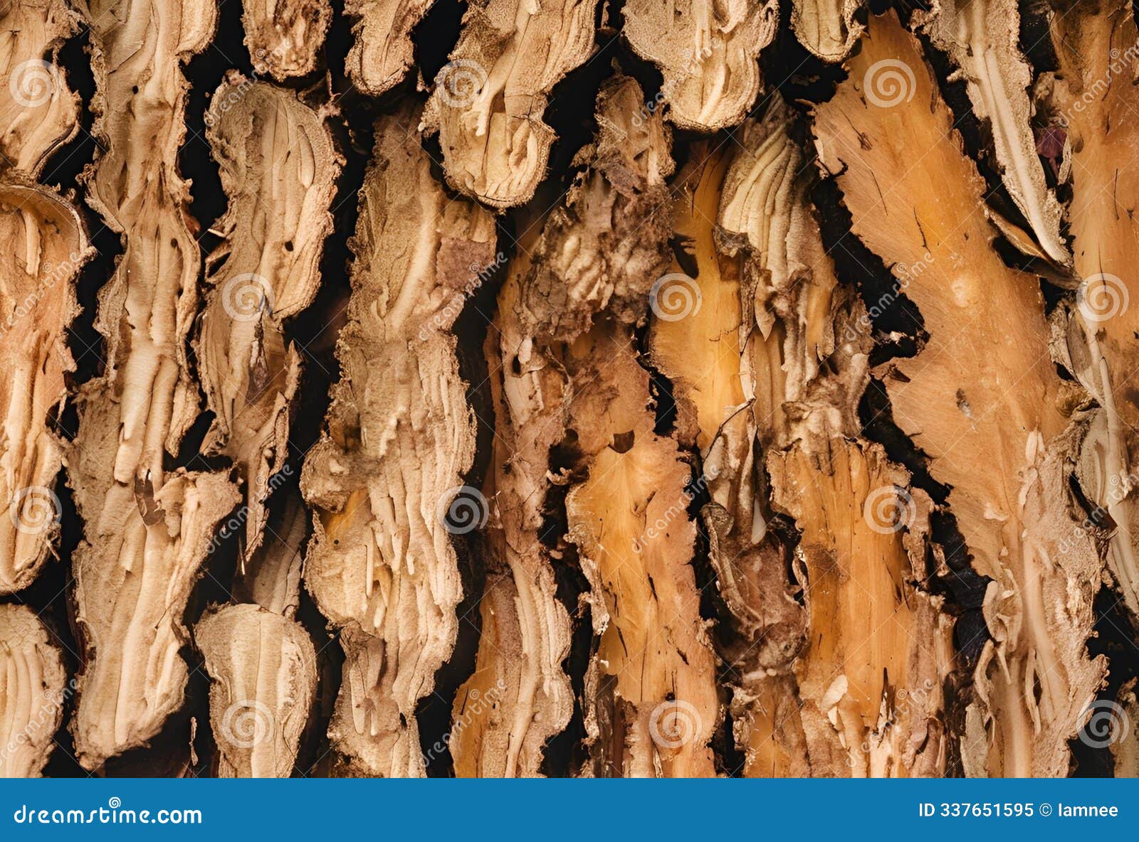 Unusually Thick Bark Peeling Off from the Tree.AI Generated Stock ...