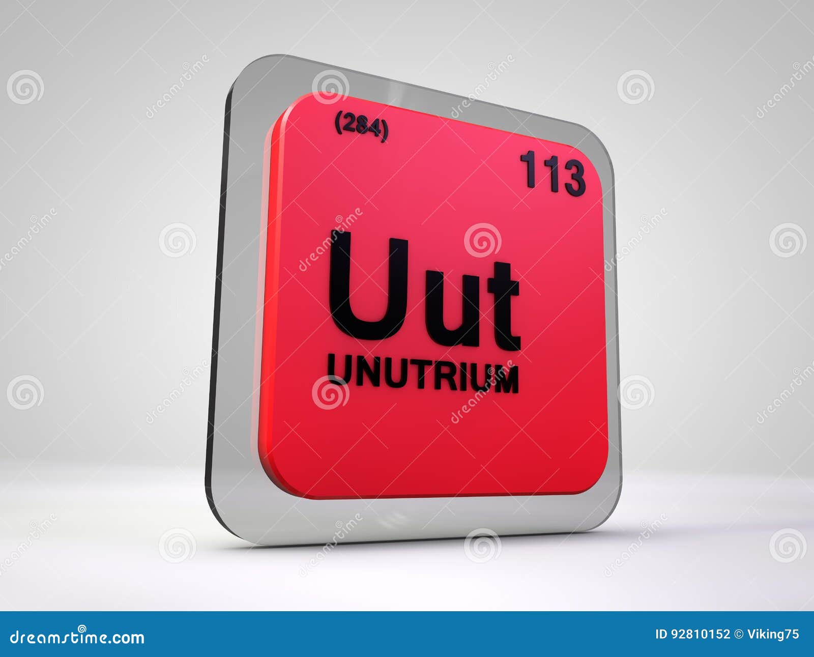 Unutrium - Uut - Chemical Element Periodic Table Stock Illustration ...