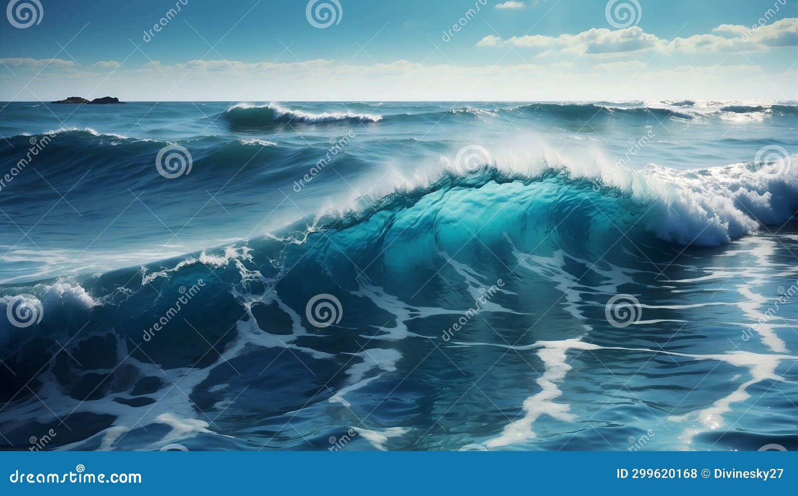 Azure Splash Elegance: Rippling Blue Sophistication. AI Generate Stock ...