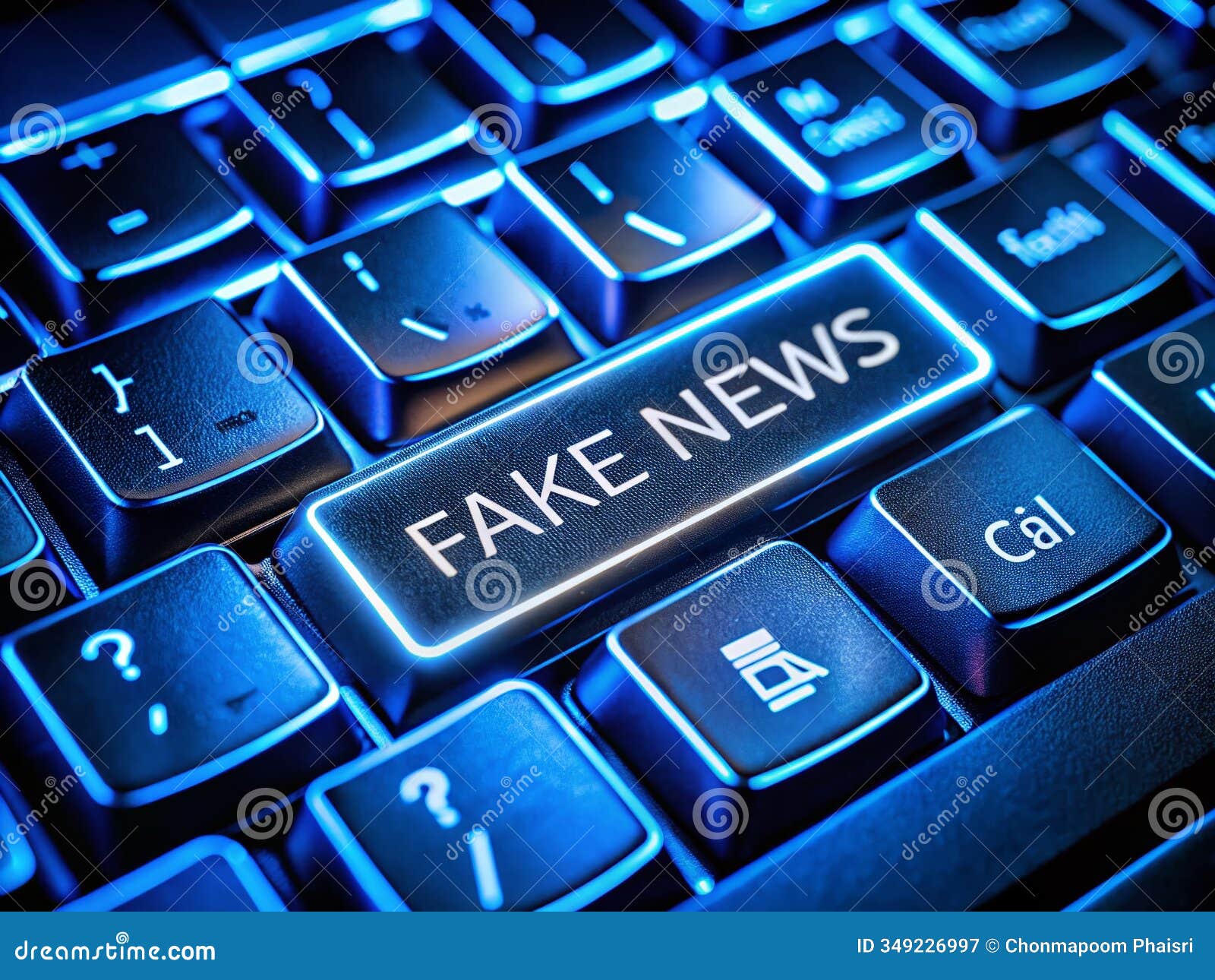 Unveiling the Digital Deception How Backlit Keyboard and Ambient Blue ...