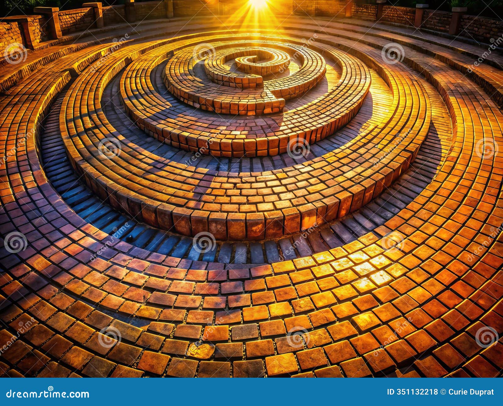 Unveiling the Enigma a Stunning Brick Labyrinth Path Masterful ...