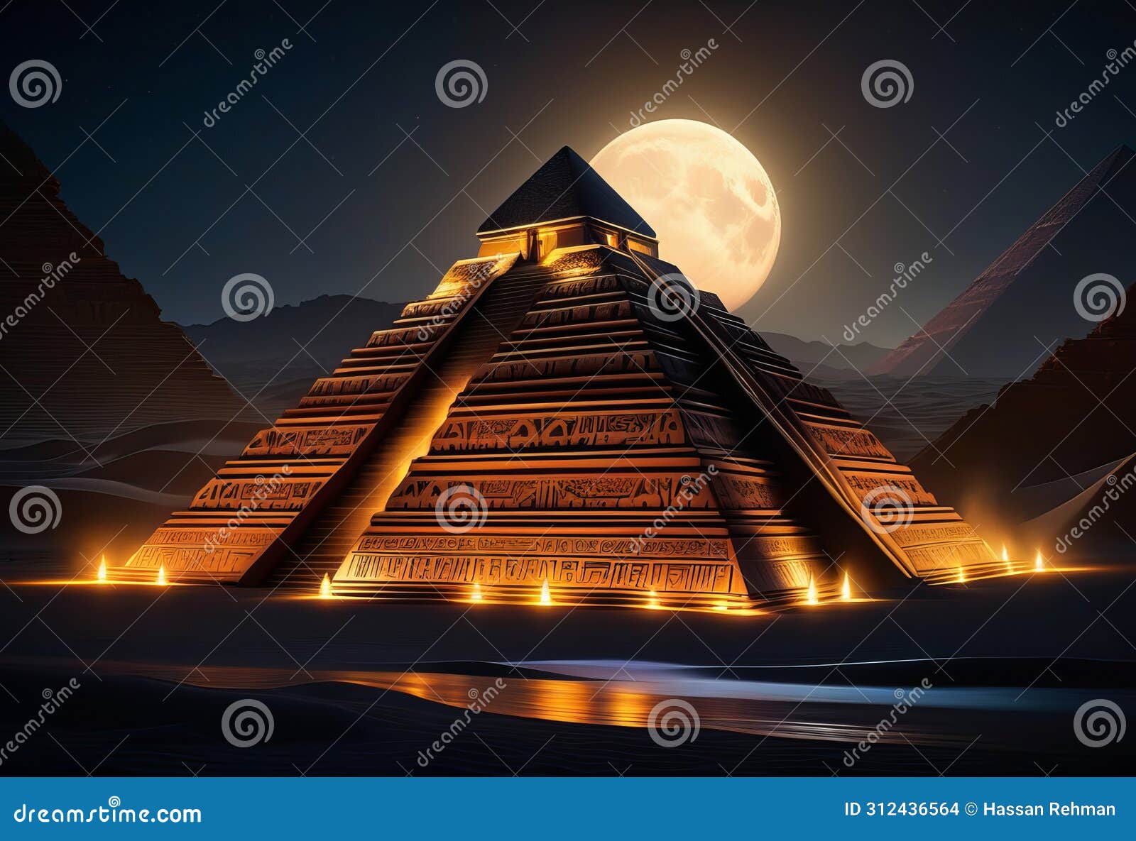 Ancient Desert Monoliths - Mysterious Towering Structures Stock Image ...