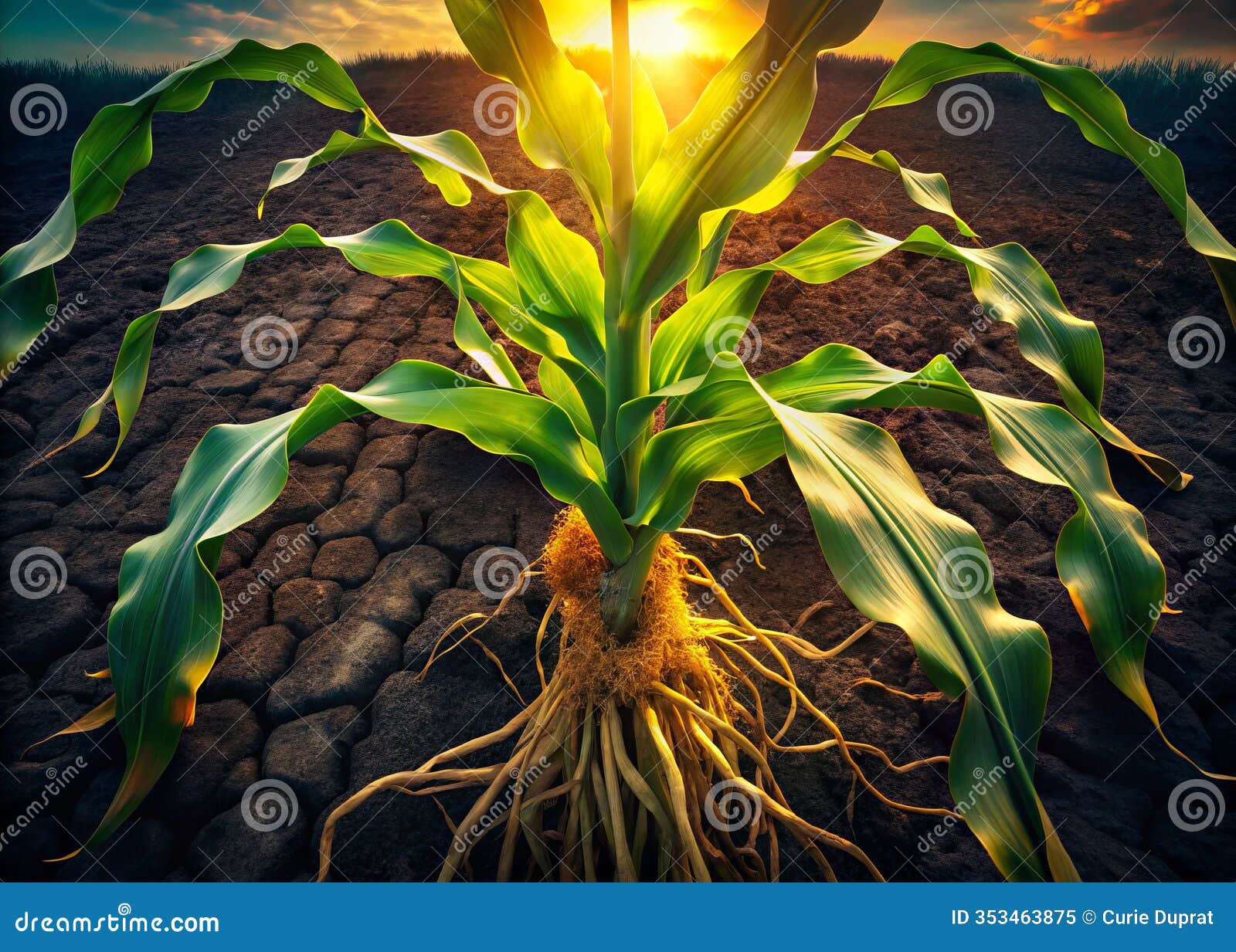 Unveiling the Extensive Root System of a Cornfield an Aerial ...