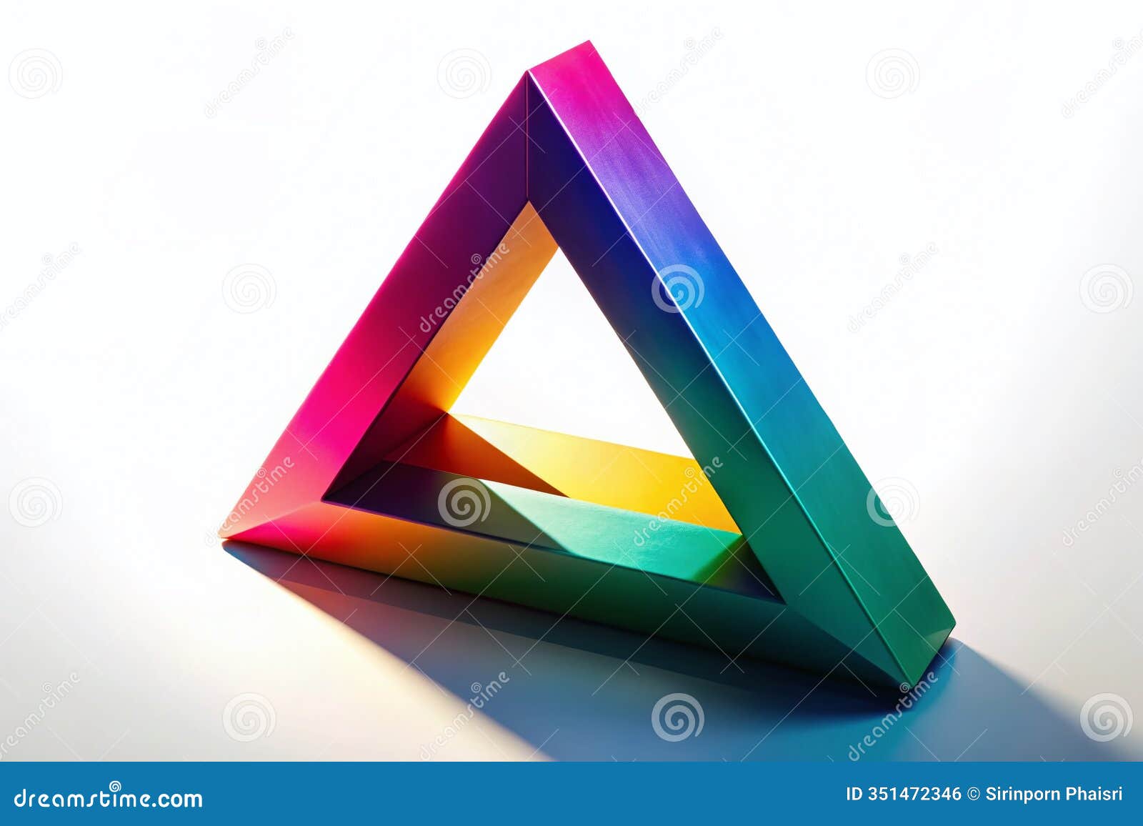 Unveiling the Impossible Triangle a Stunning Optical Illusion in Low ...