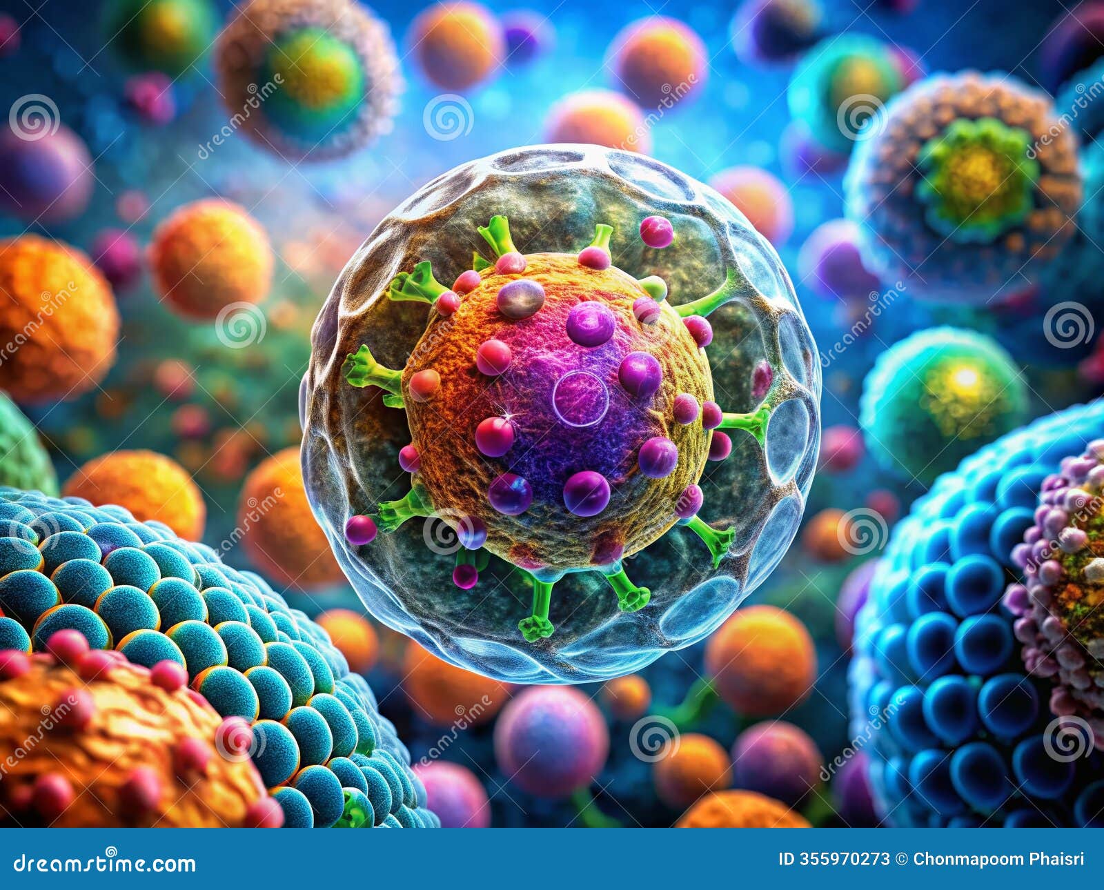 Chromatin Structure And Energy In X-Chromosome Concept Stock ...
