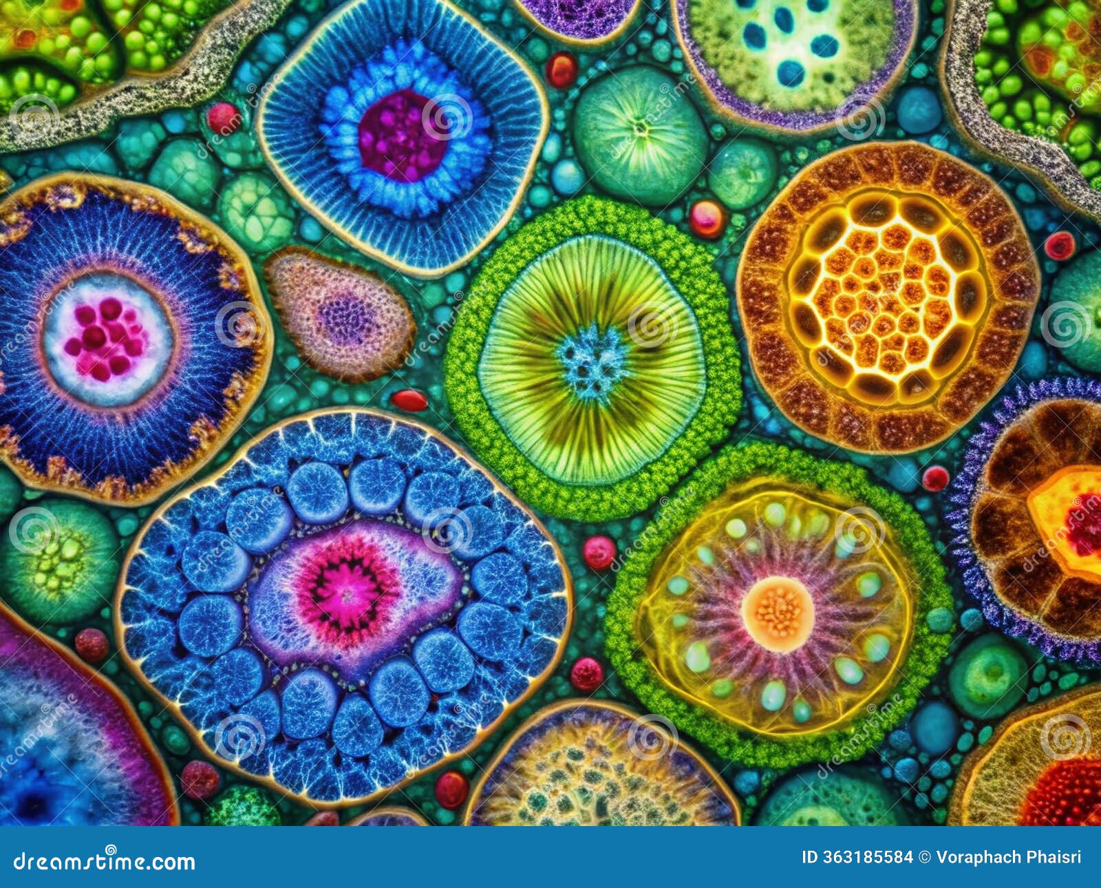 Stratified Cuboidal Epithelium. Epithelial Tissue Types. Cartoon Vector ...