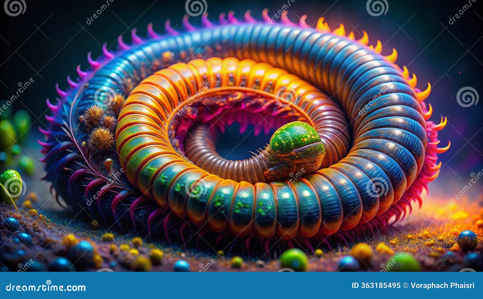 Segmented Worm Helminth Vector Concept Modern Outline Icon ...