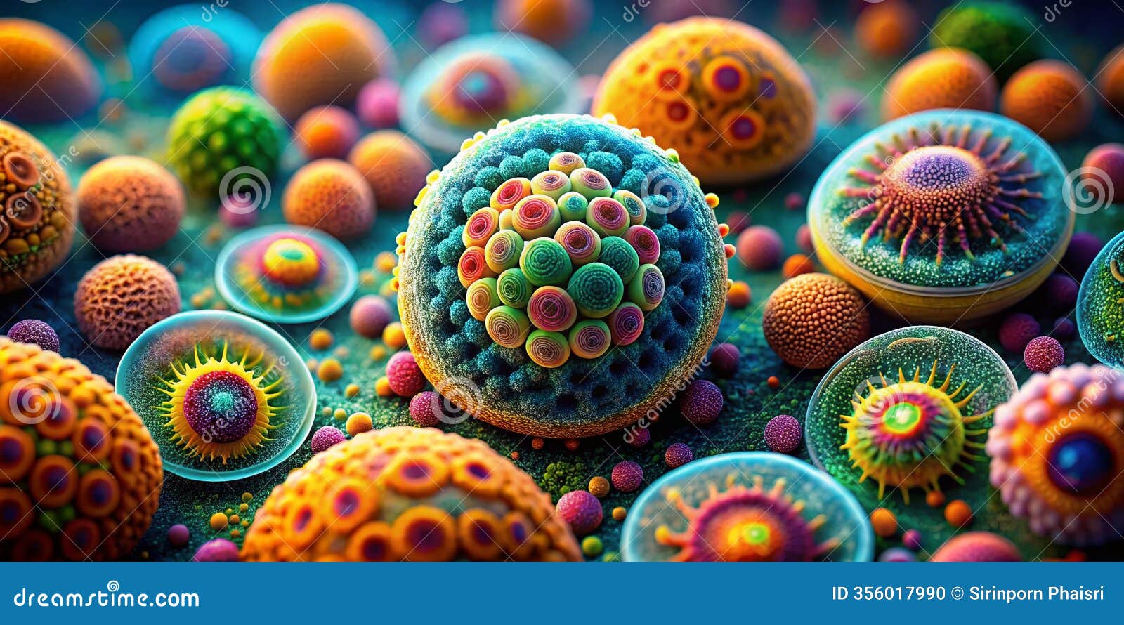 Ciliates - The Structure Of The Microorganism. Vector Graphics ...