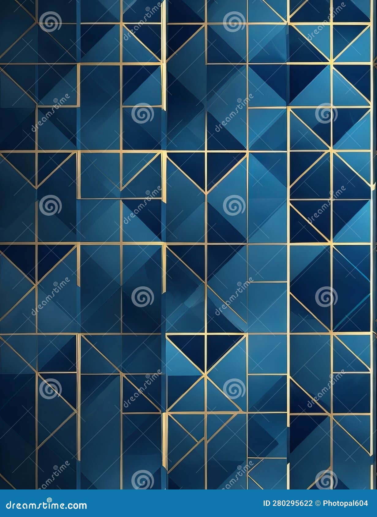Unveiling The Luxurious Dark Blue And Gold Geometric Pattern Background ...