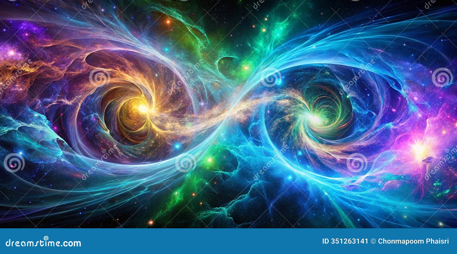 Unveiling The Mystical Quantum Realm A Double Exposure Of Energy And ...