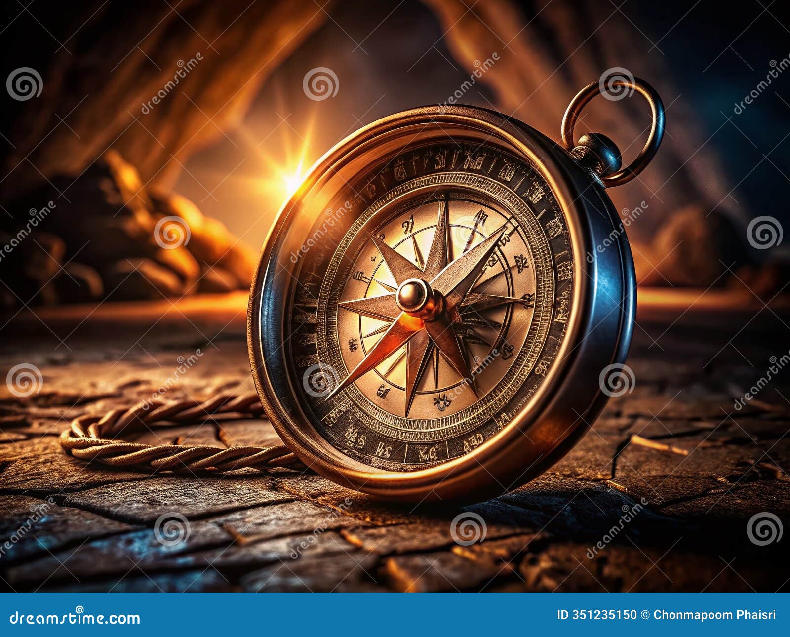 Unveiling Nocturnal Geometry a Detailed LowLight Compass Drawing a ...