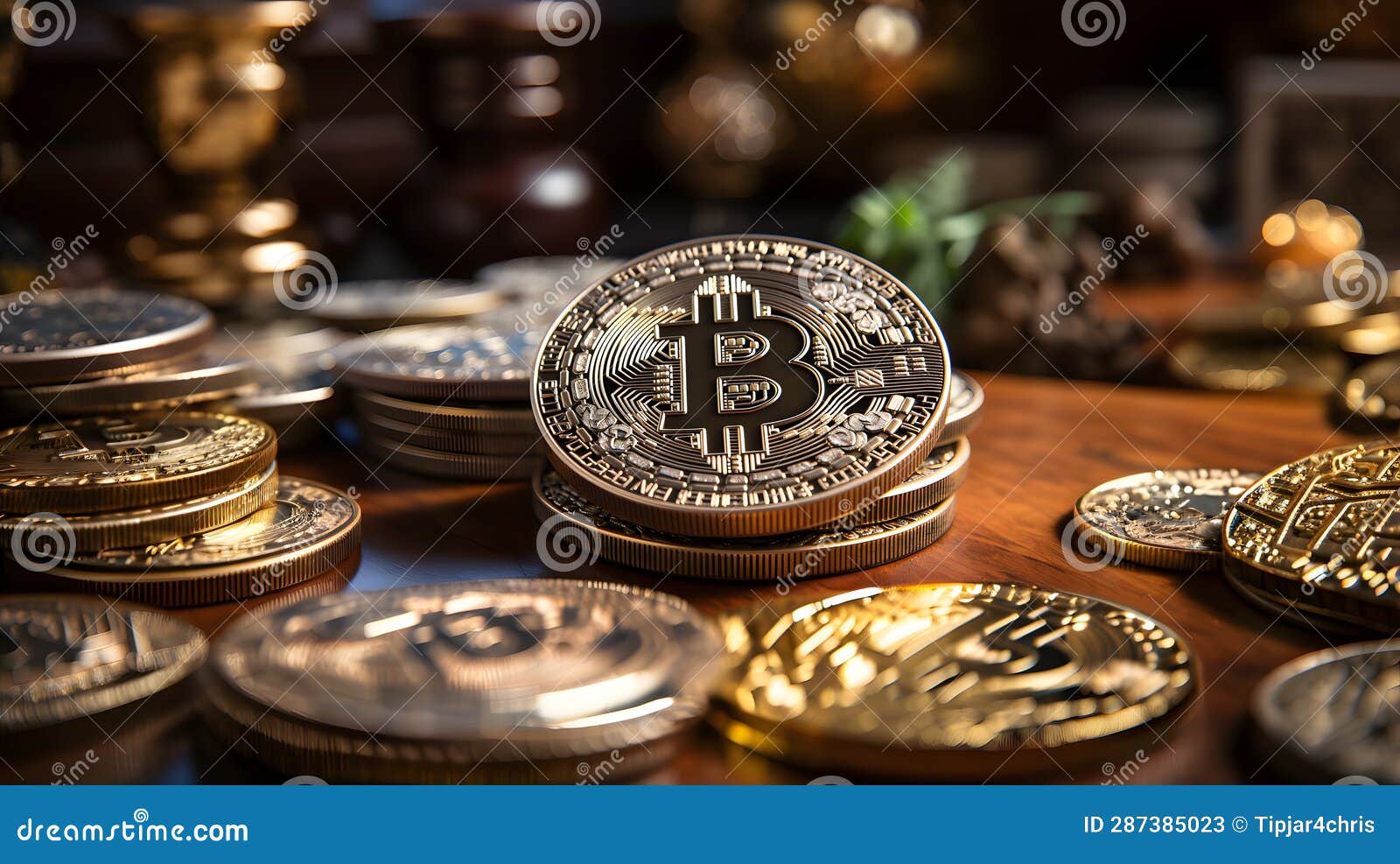 Unveiling the Potential: Vibrant Scenes of Bitcoin Trading Stock ...