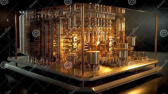 Unveiling Quantum Computing: the Principle of a Quantum Computer Stock ...
