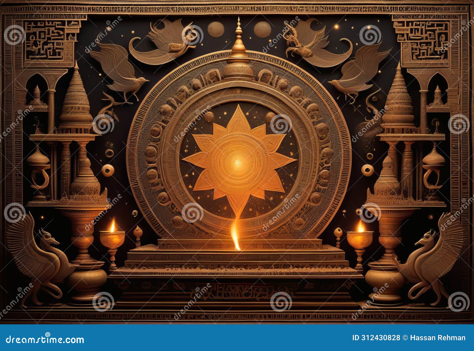 Unveiling the Secrets of the Temple of the Secret Fire Stock ...