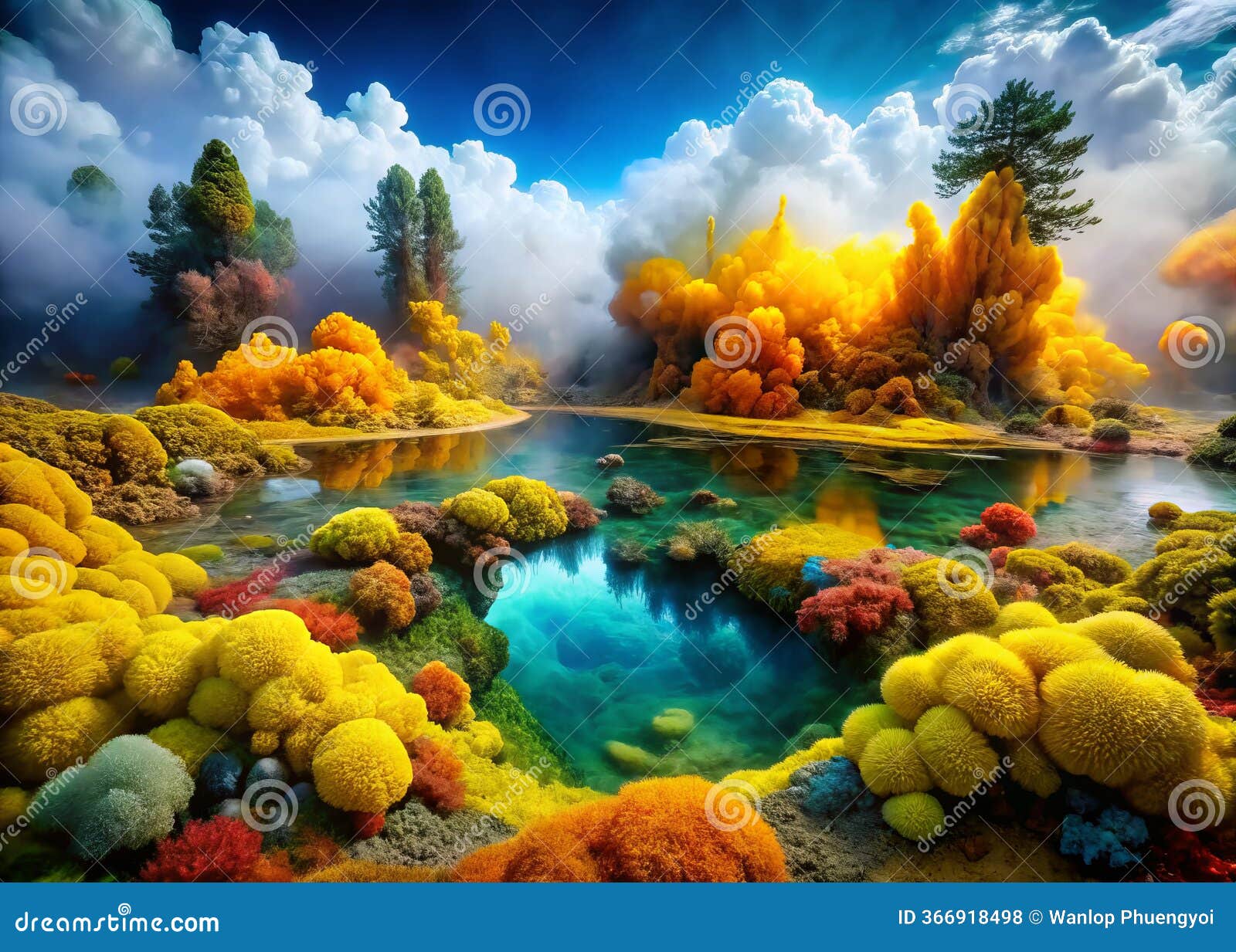 Sulphur Cycle Vector Illustration. Labeled Geological Earth Elements ...