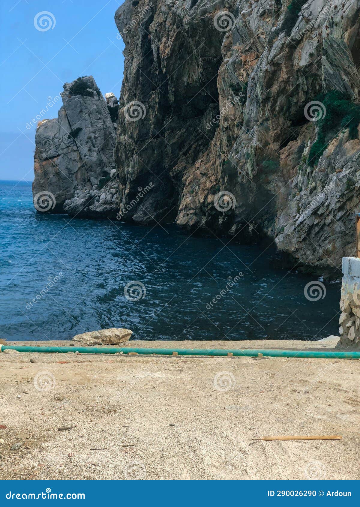 Unveiling the Unspoiled Beauty Formation of a Beach on a Rocky Ledge ...