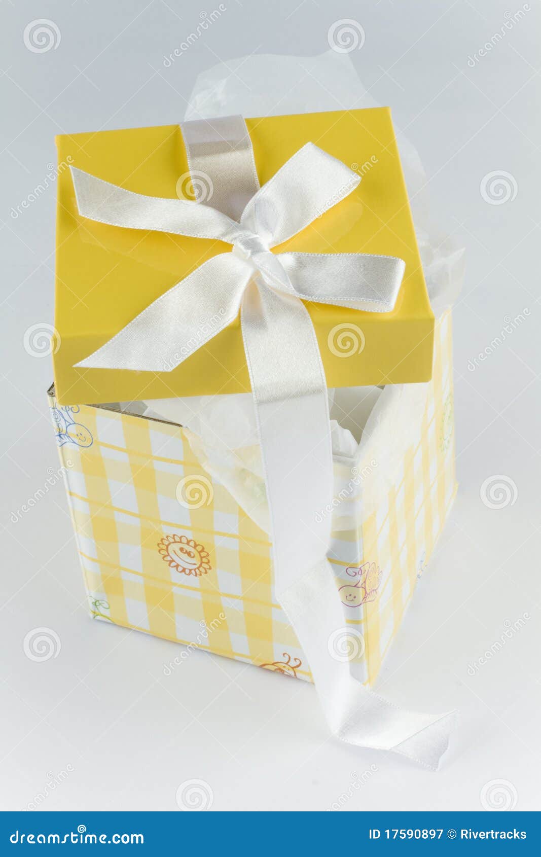 Unwrapped gift box present stock image. Image of gift - 17590897
