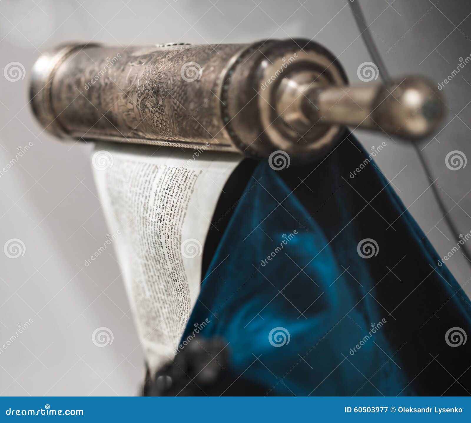 Unwrapped Torah Scroll Silver Stock Image - Image of original, script ...