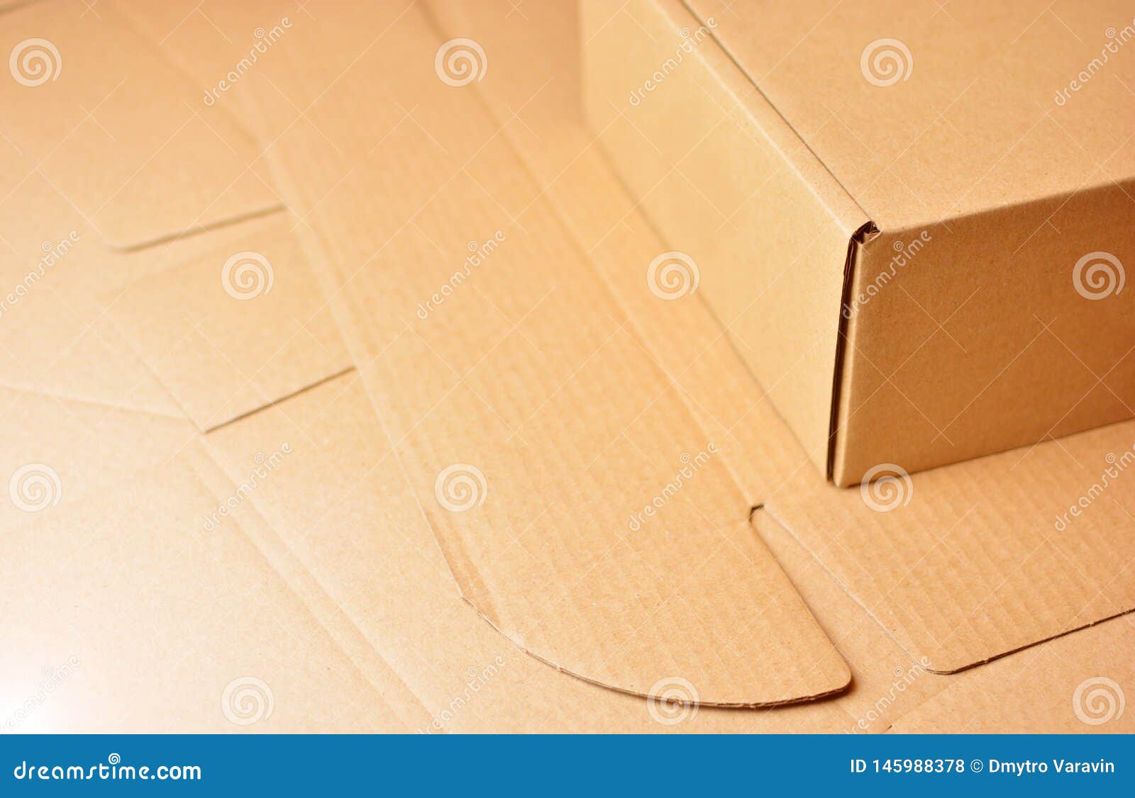 Unwrapping Cardboard Package and Box Stock Photo - Image of cardboard ...