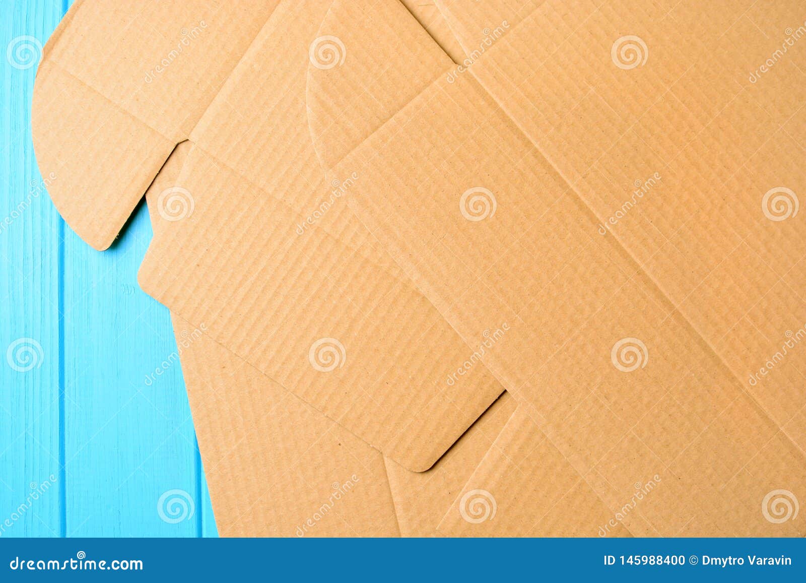 Unwrapping Cardboard Package Box Background Stock Photo - Image of open ...