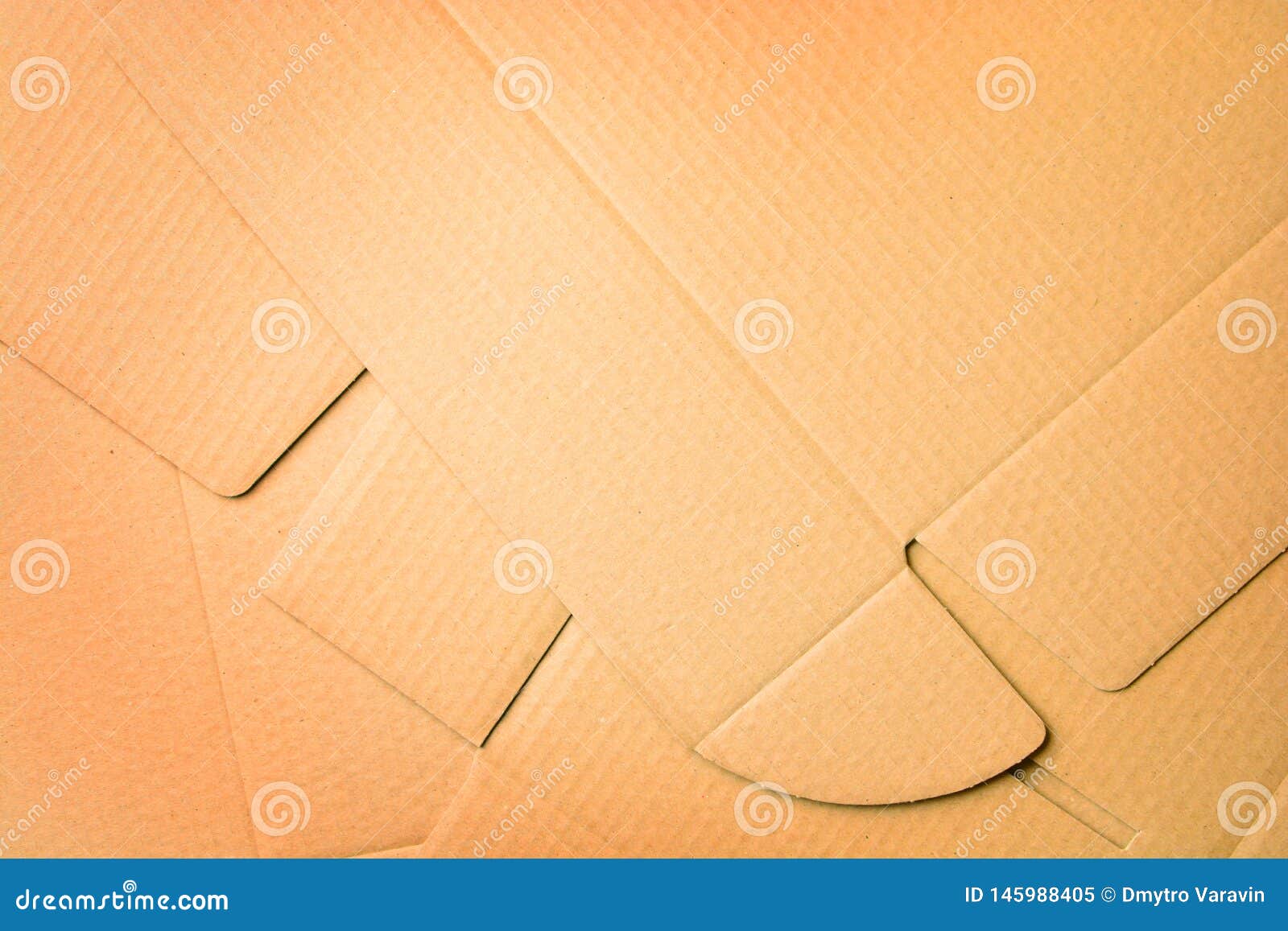 Unwrapping Cardboard Package Box Background Stock Image - Image of ...