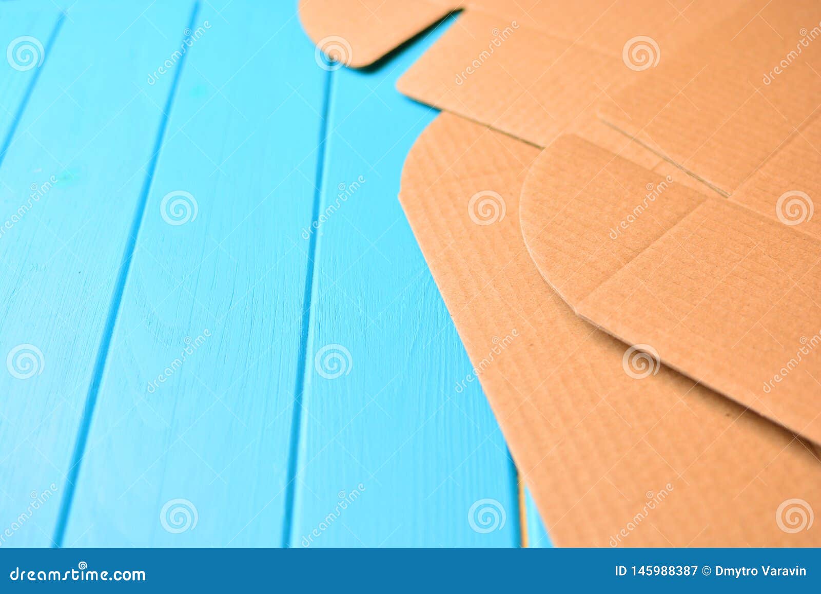 Unwrapping Cardboard Package Box Background, Copy Space Stock Image ...