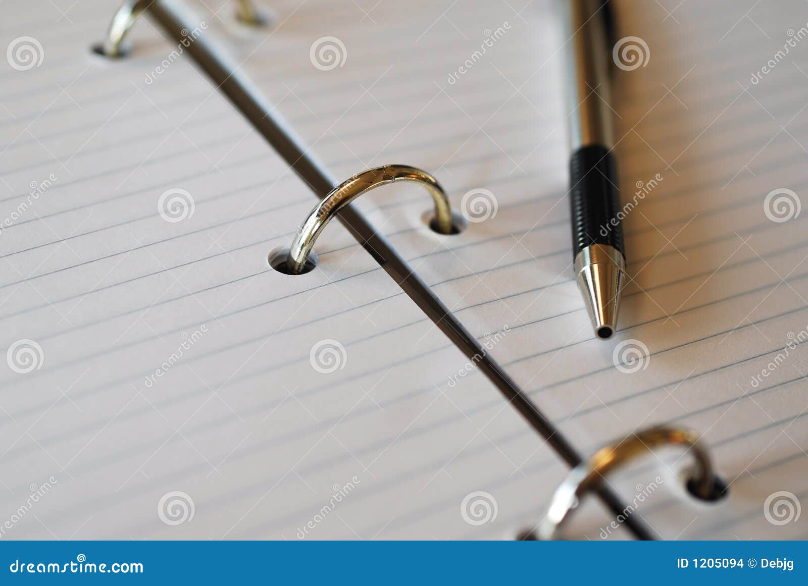 Unwritten Page stock photo. Image of white, journal, binder - 1205094