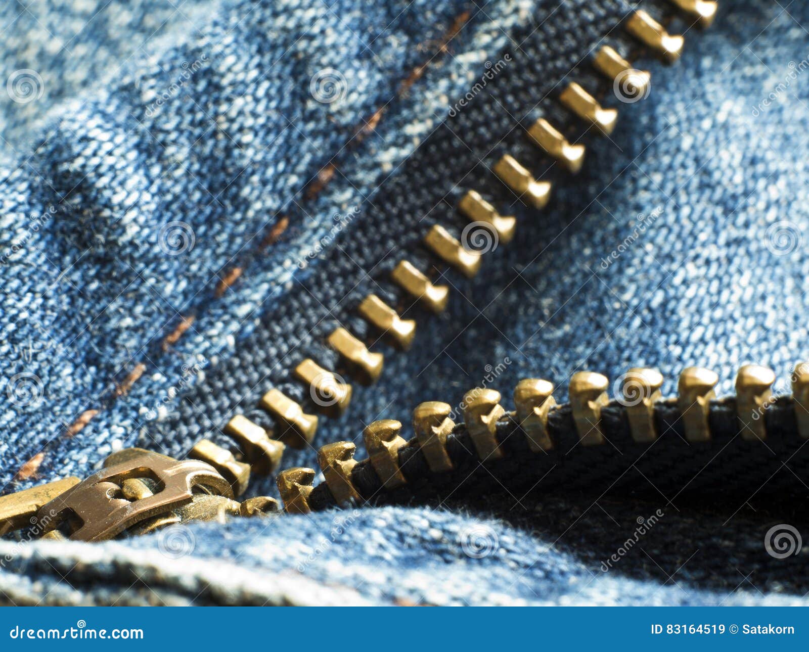 Unzip Jean stock image. Image of fashion, compress, stitch - 83164519