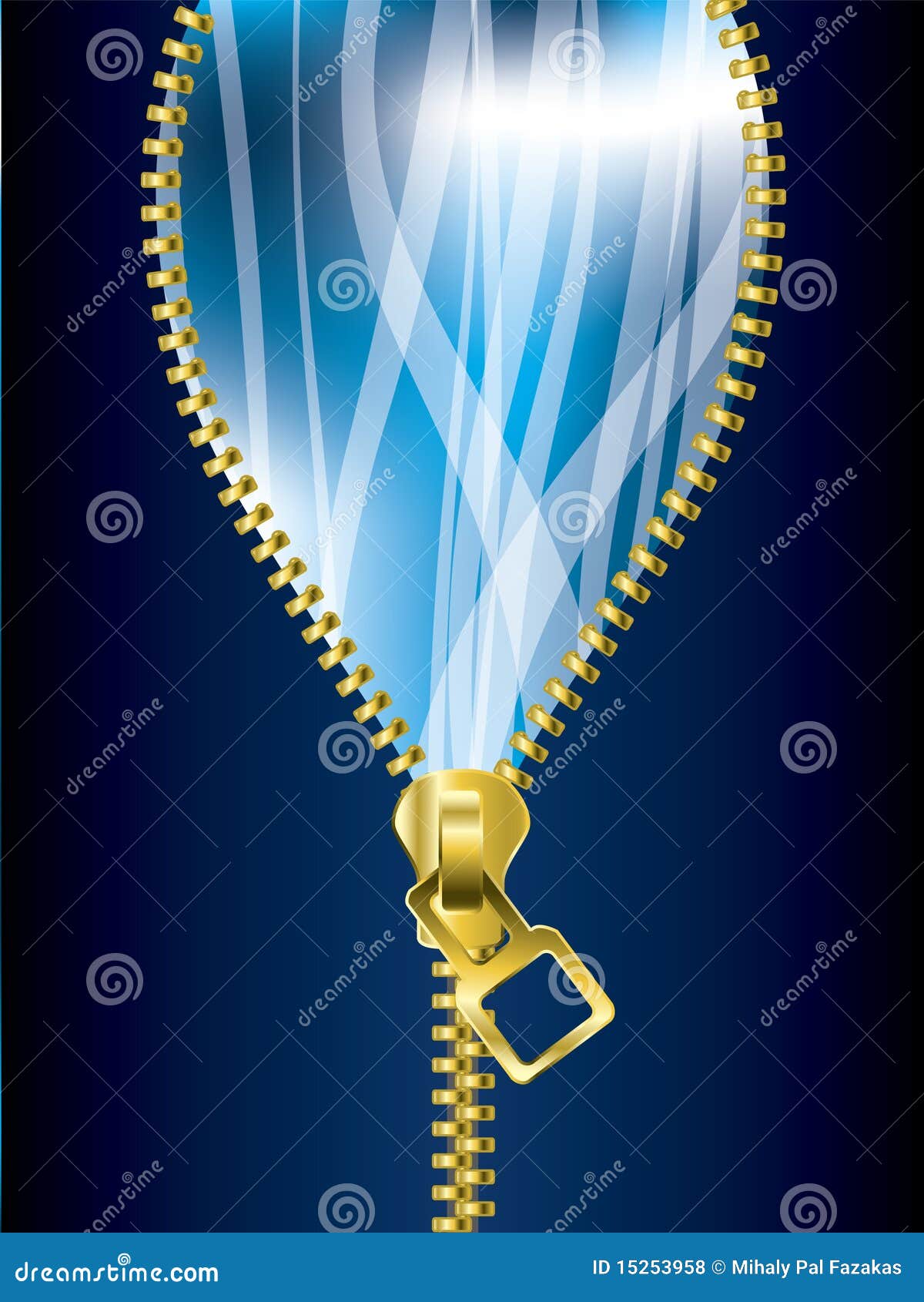 Unzipping Cool Blue Background Stock Vector - Illustration of editable ...
