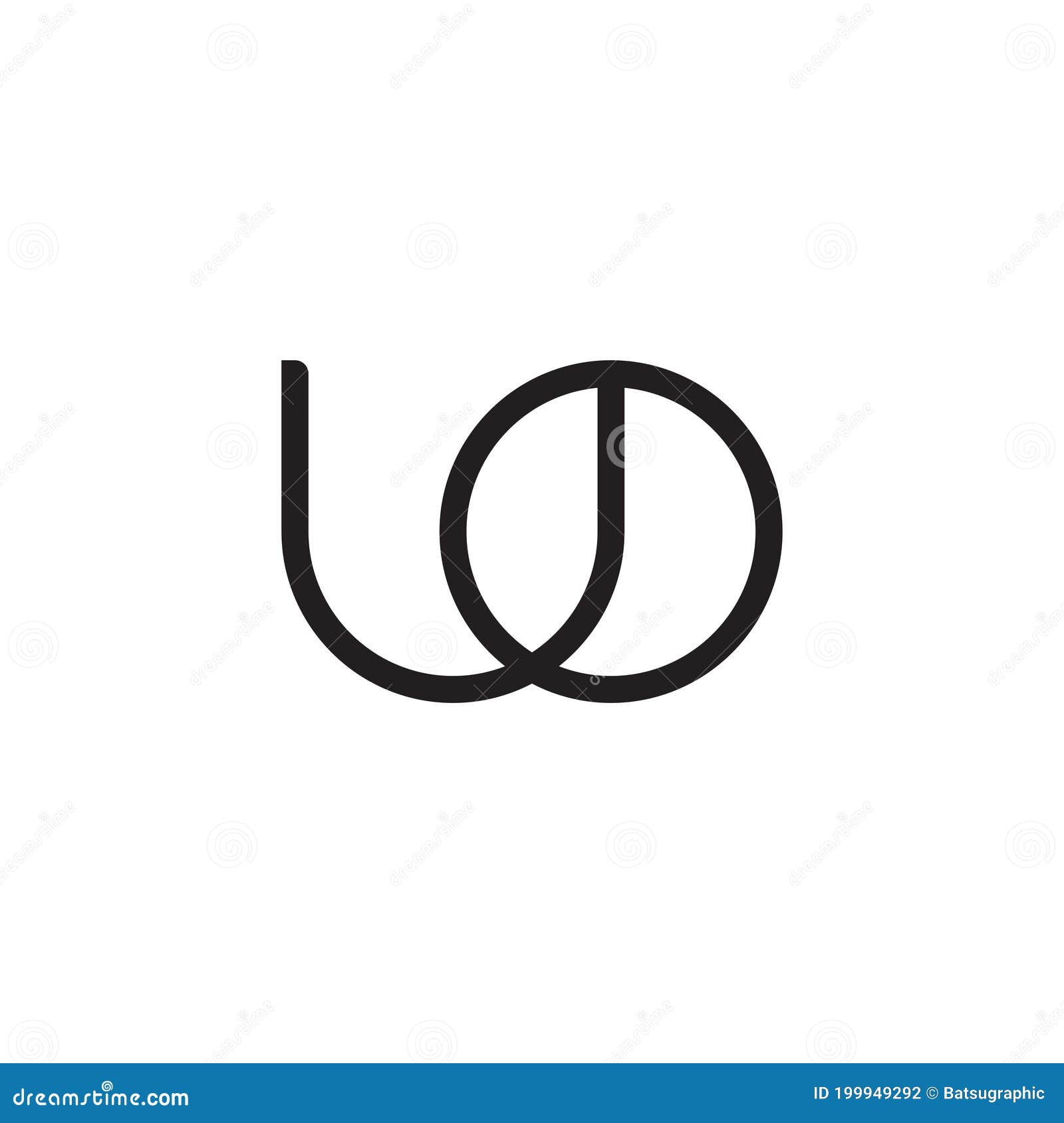 Uo Initial Letter Vector Logo Icon Stock Vector - Illustration of icon ...
